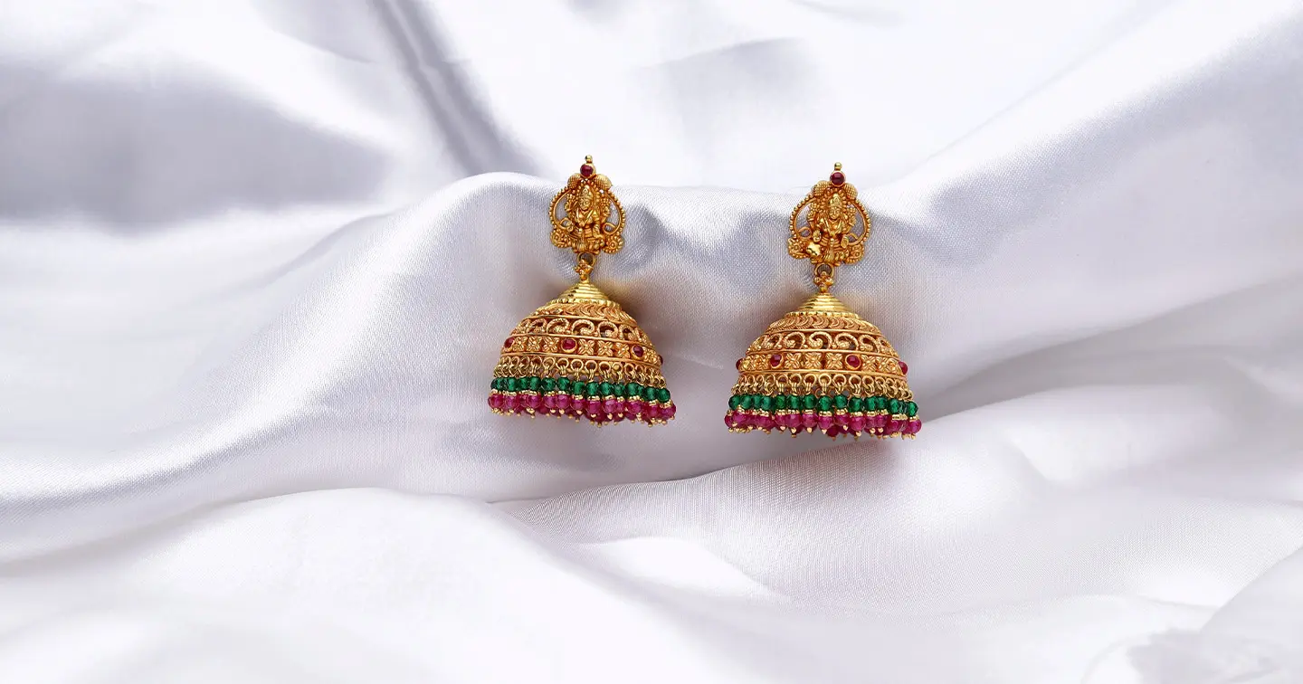 Shop 22k Gold Earrings for Women | Bhima Gold Collection
