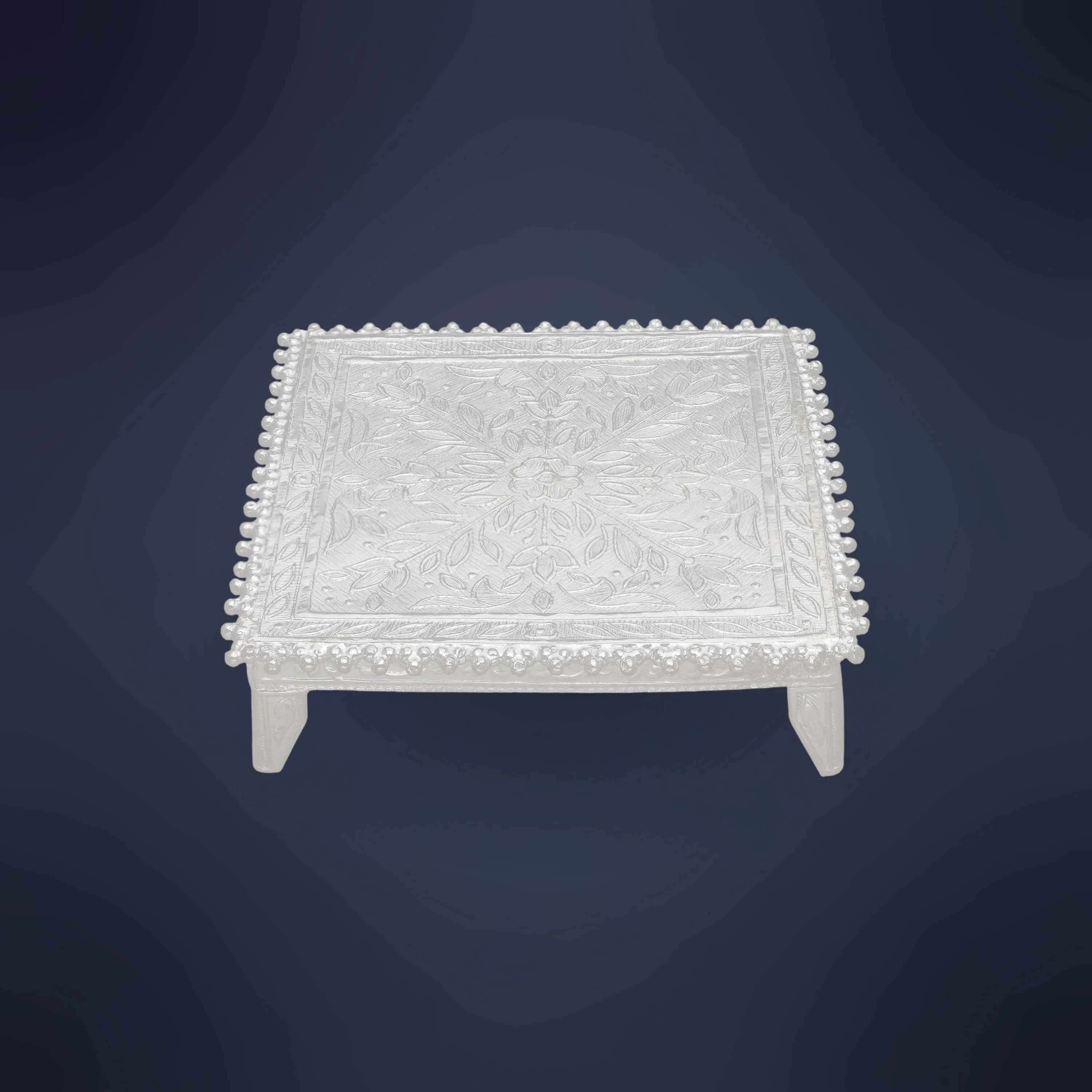 Finely Detailed And Crafted Silver Peetam