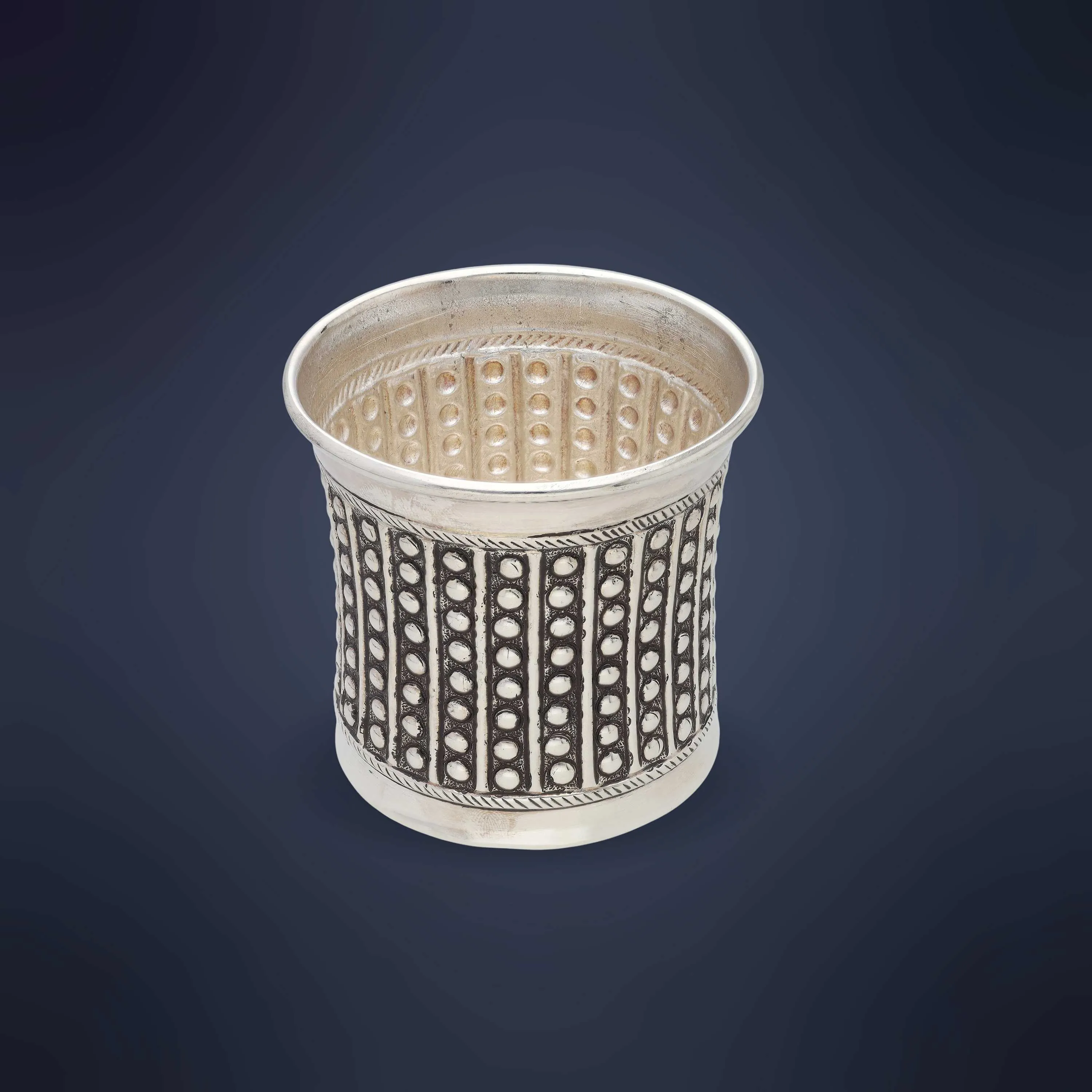 Traditionally Crafted Silver Pancha Patre