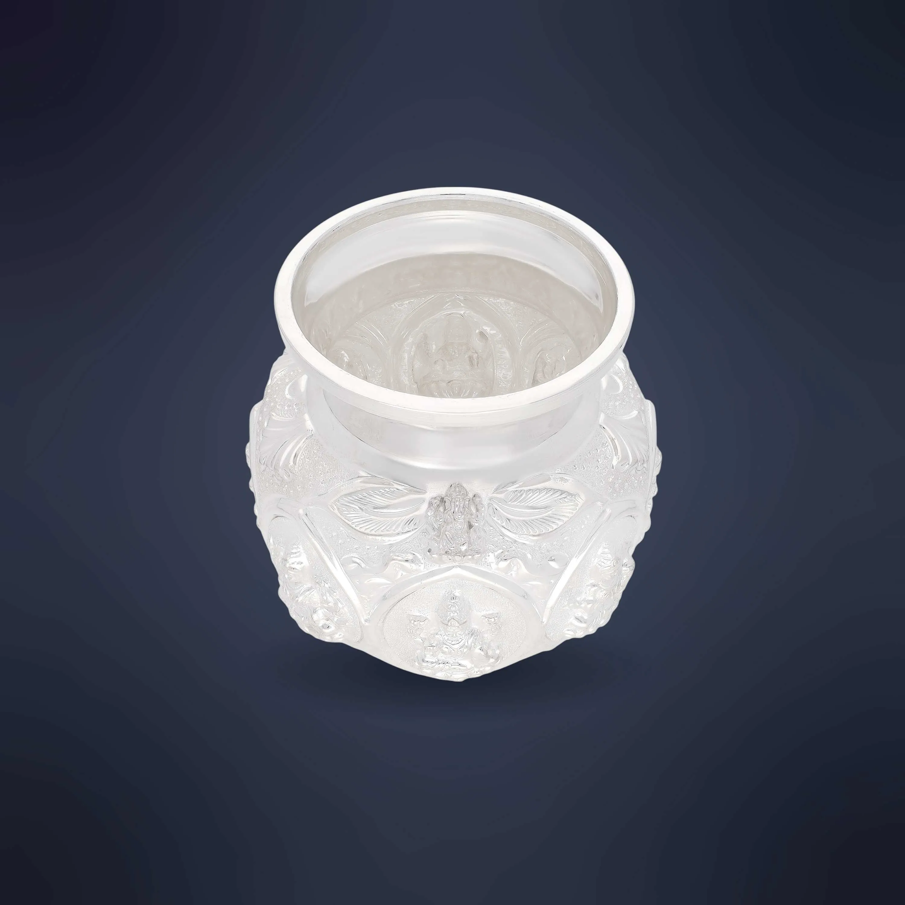 Specially Crafted And Detailed Astalakshmi Silver Chombu