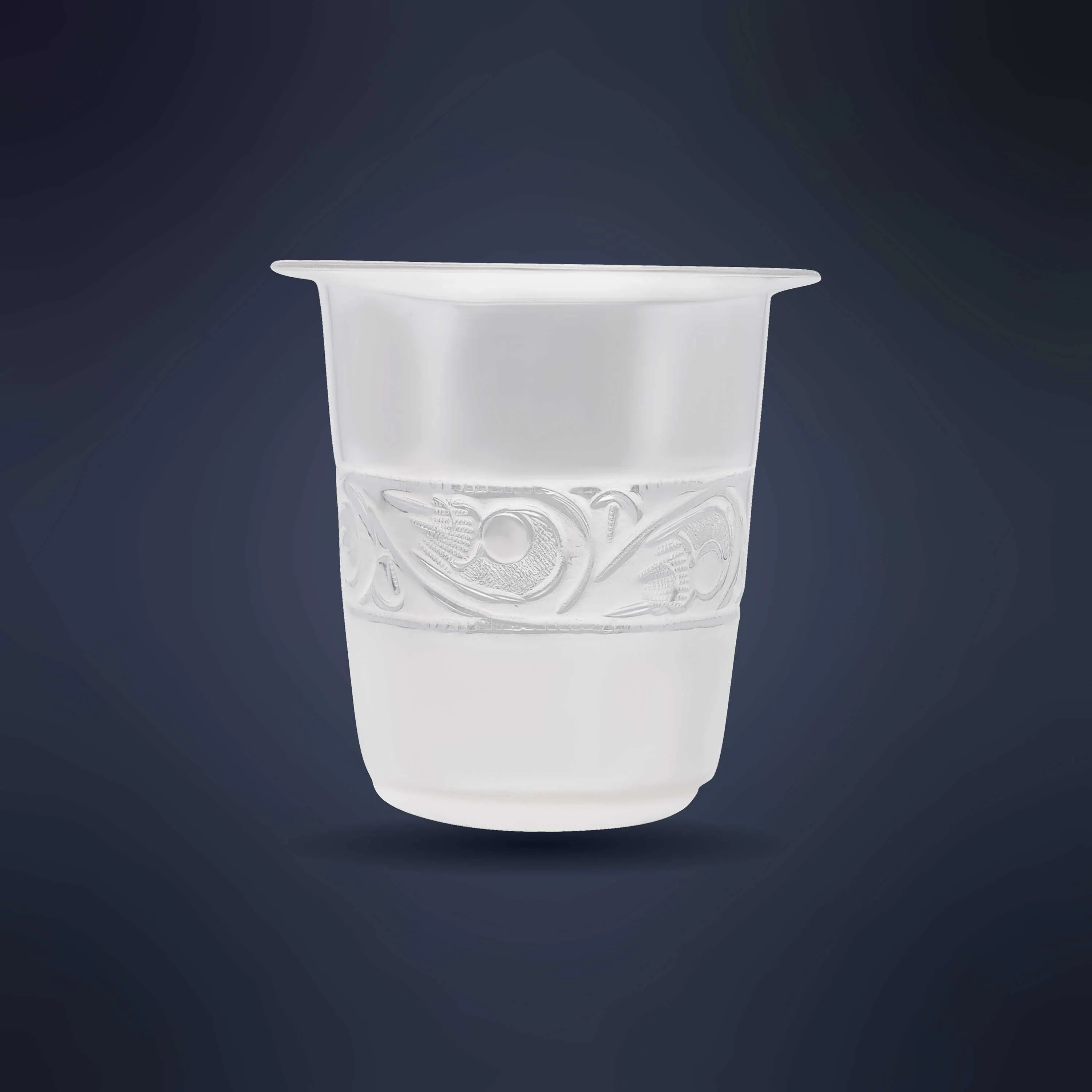 Classic Finely Detailed Silver Glass
