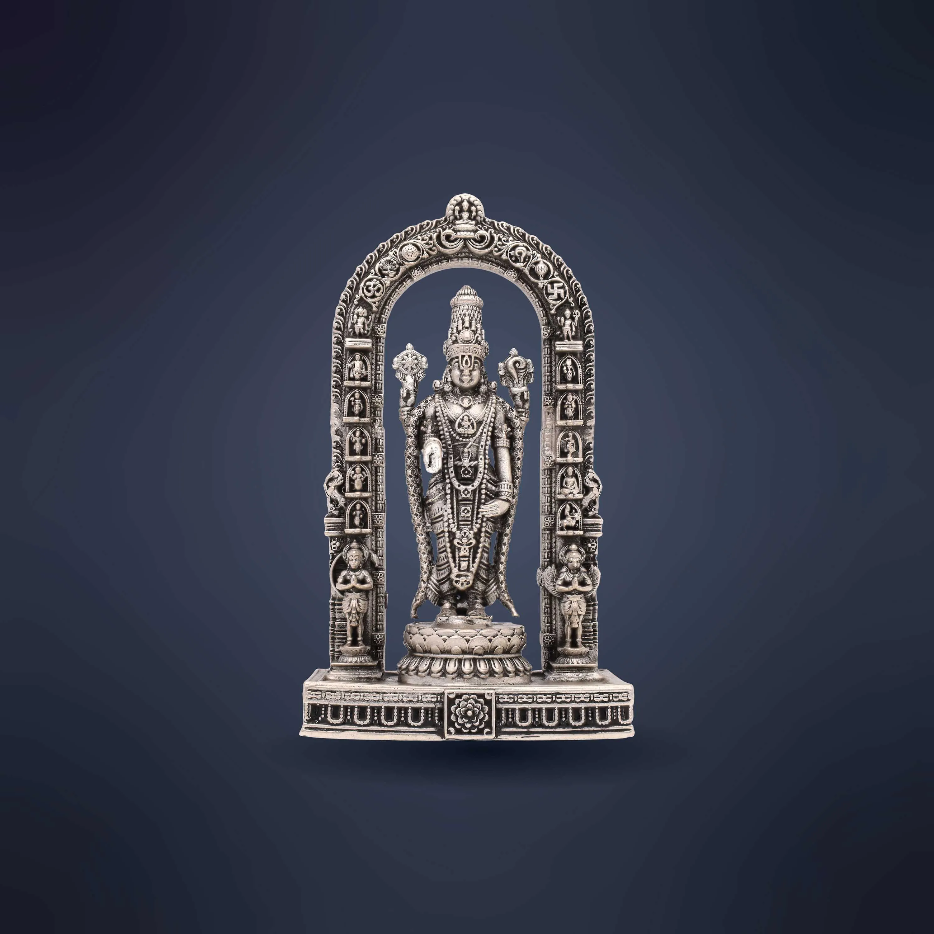Divinely Detailed And Crafted Silver Balaji Idol