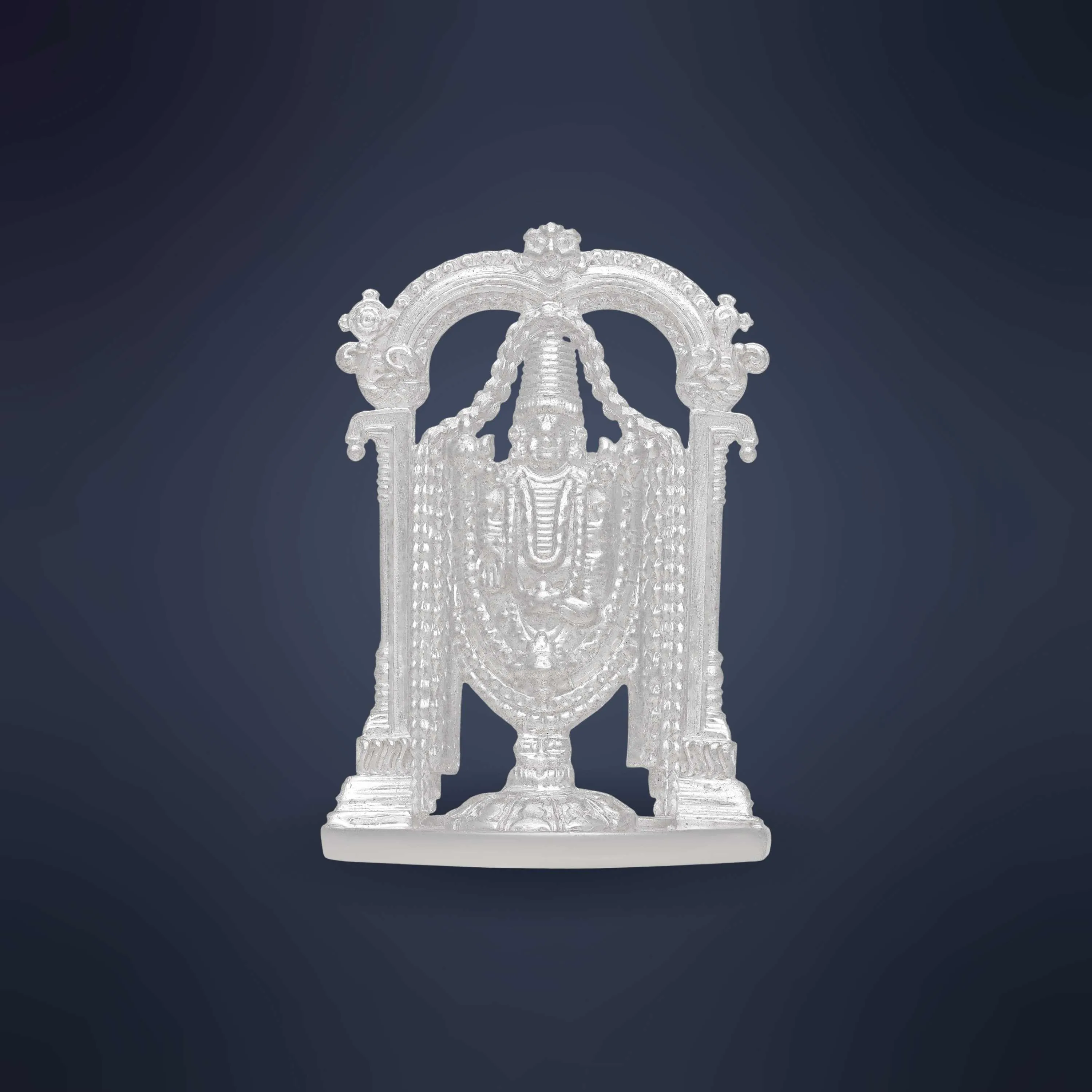 Traditionally Crafted Silver Balaji Vigraha