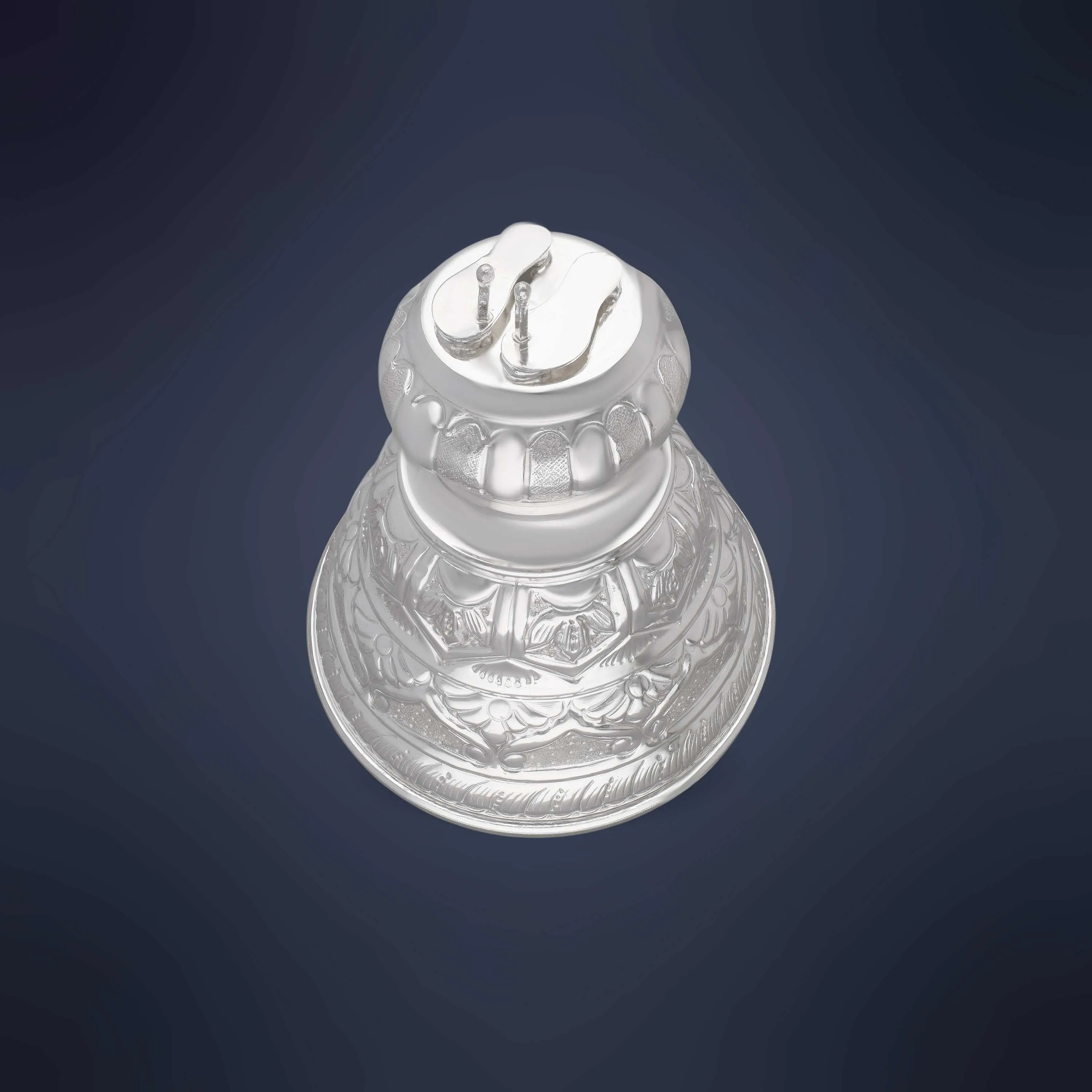 Traditionally Crafted And Detailed Silver Balaji Fit Crown