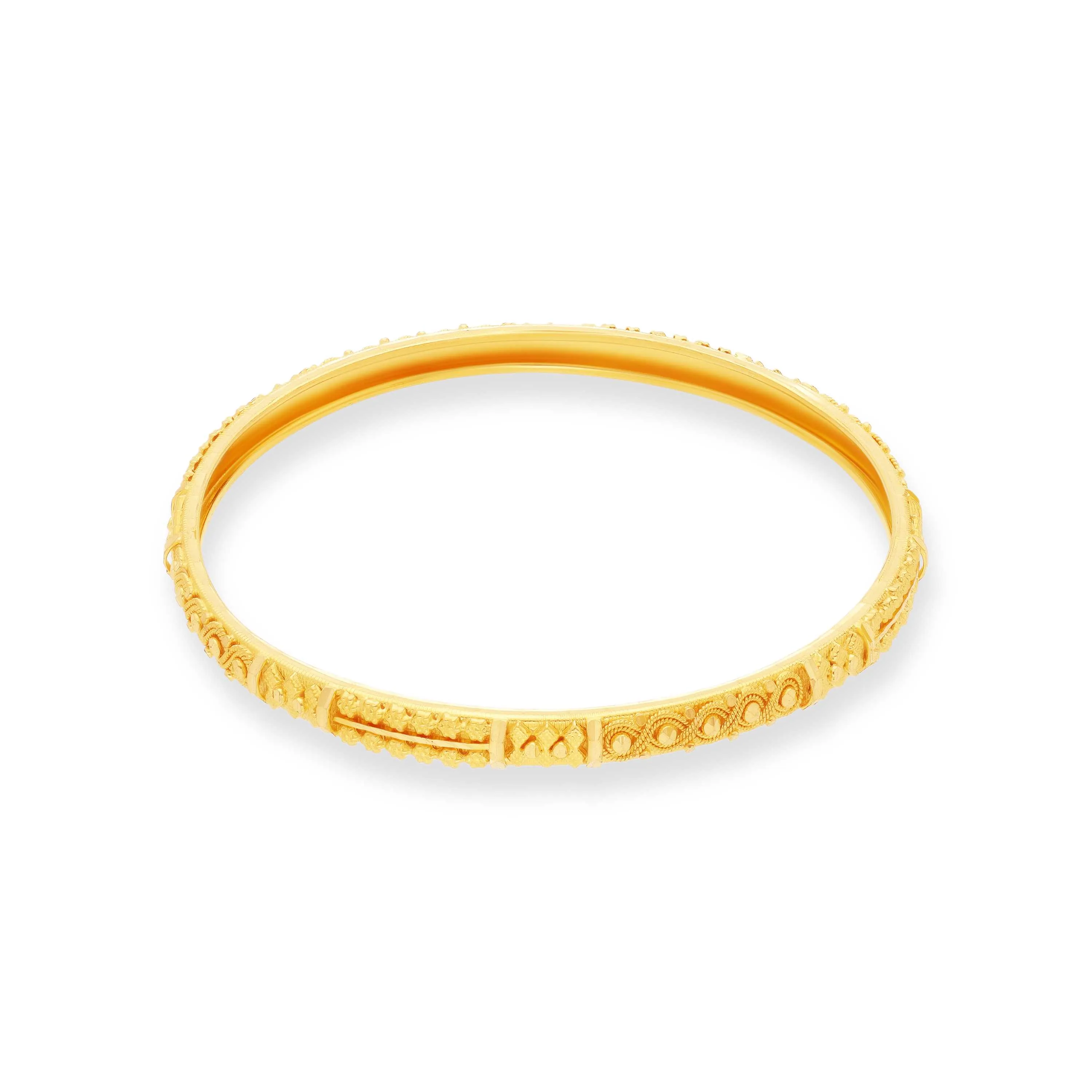 Classic Finely Detailed And Crafted 22KT Gold Bangles