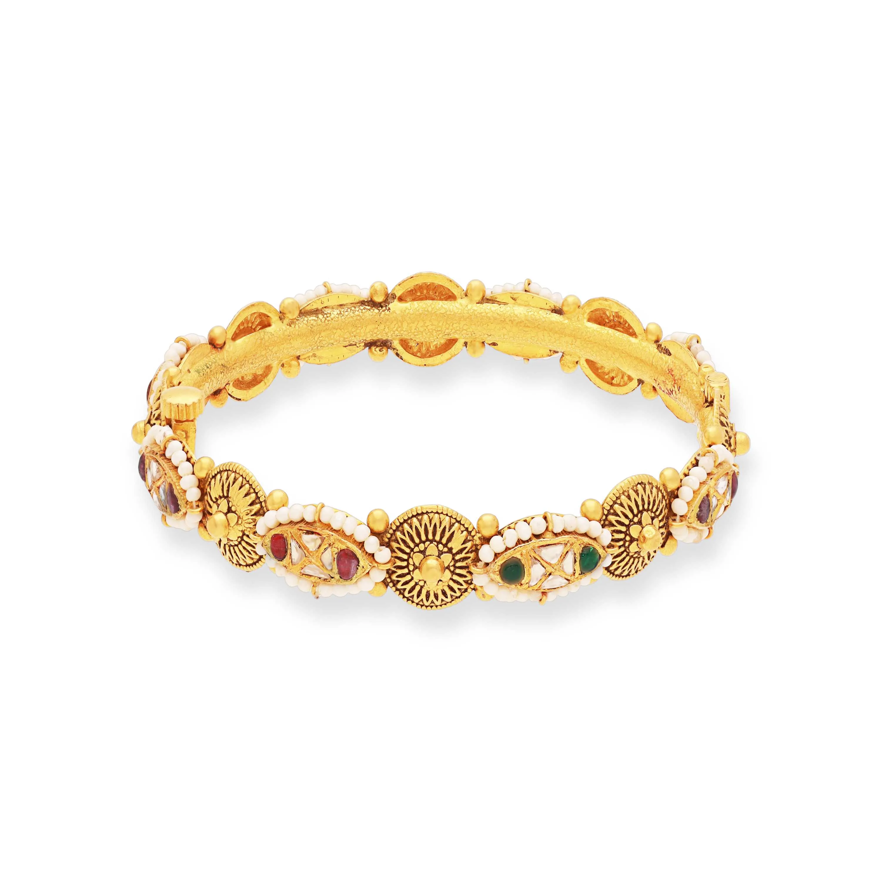 Classic Finely Detailed And Crafted 22KT Gold Bangles For Women
