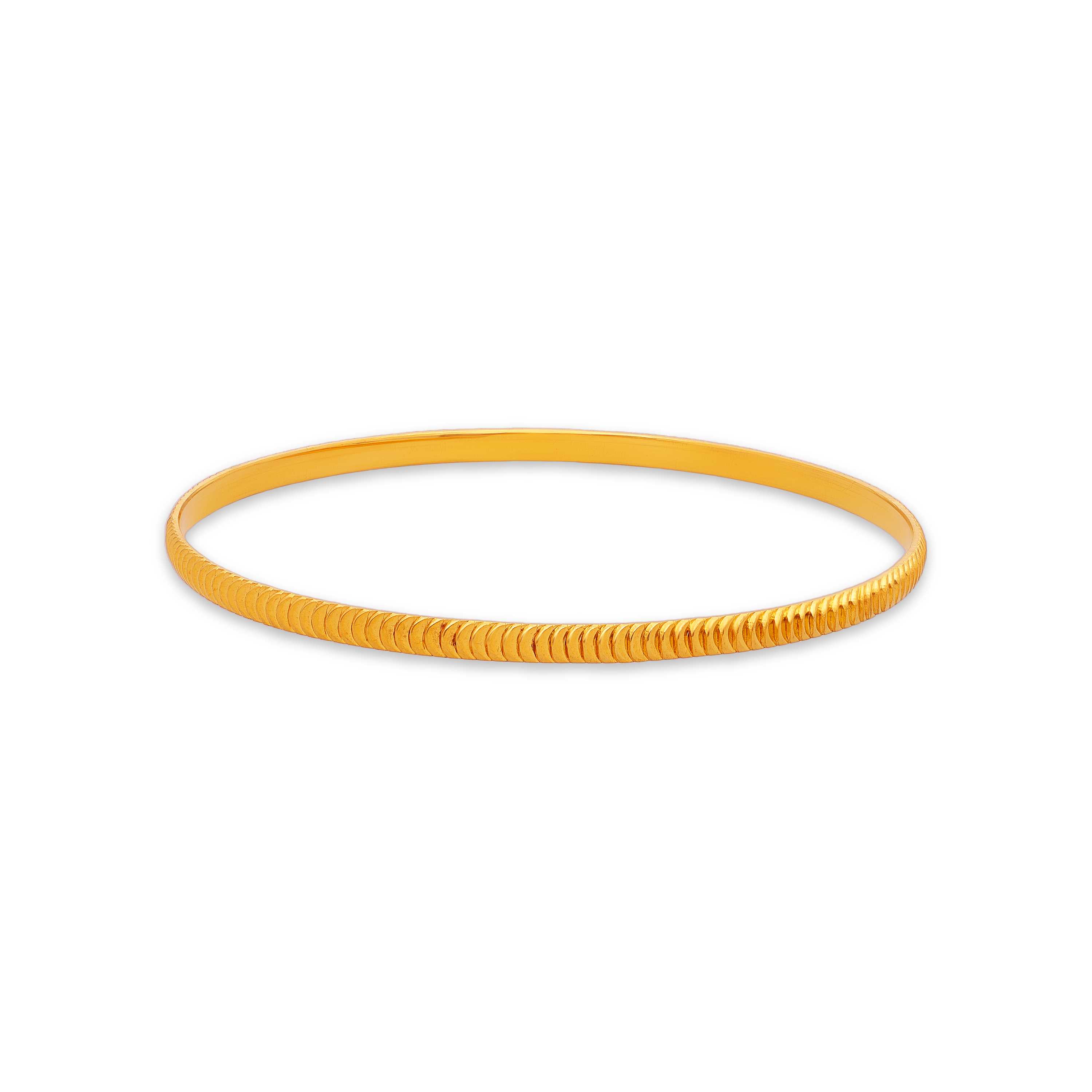 Classic Intricately Crafted 22KT Gold Party Wear Bangle