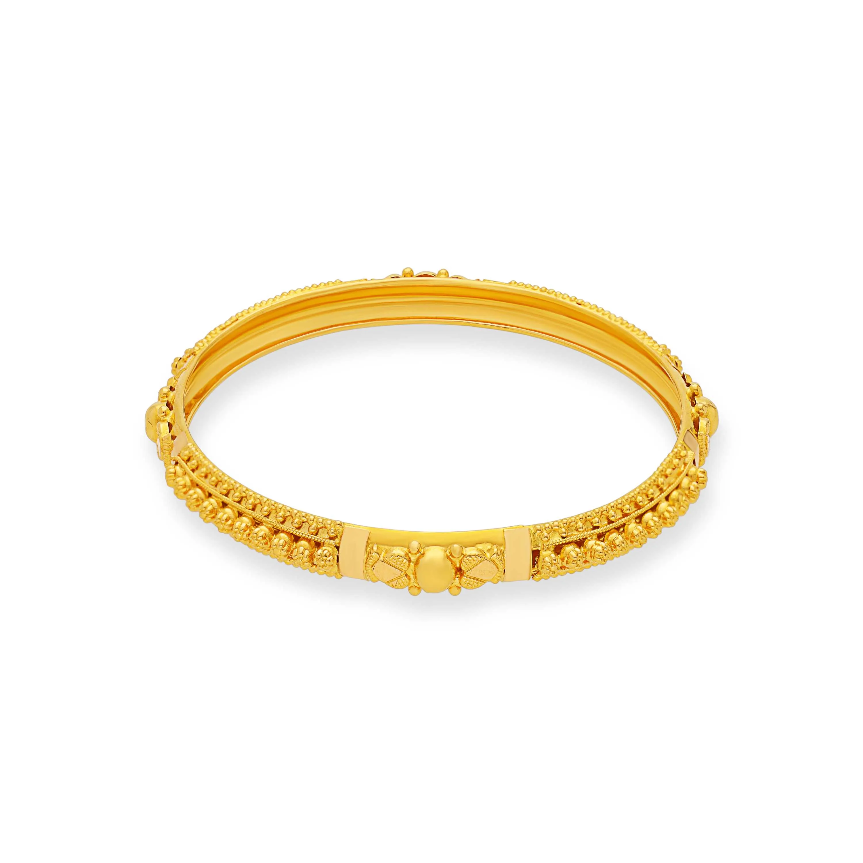 Classic Finely Detailed And Crafted 22KT Gold Bangles