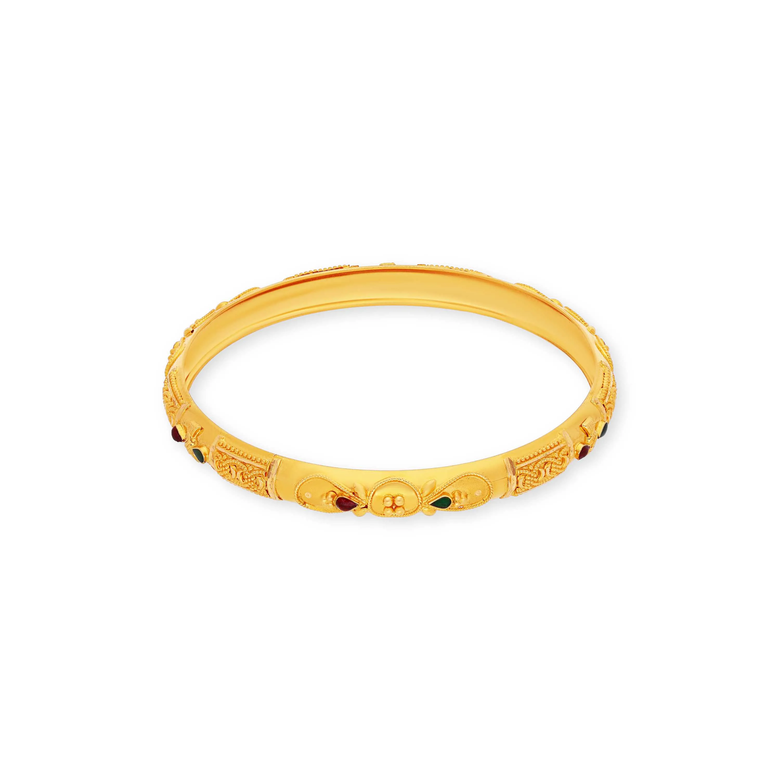 Finely Detailed 22KT Gold Bangle