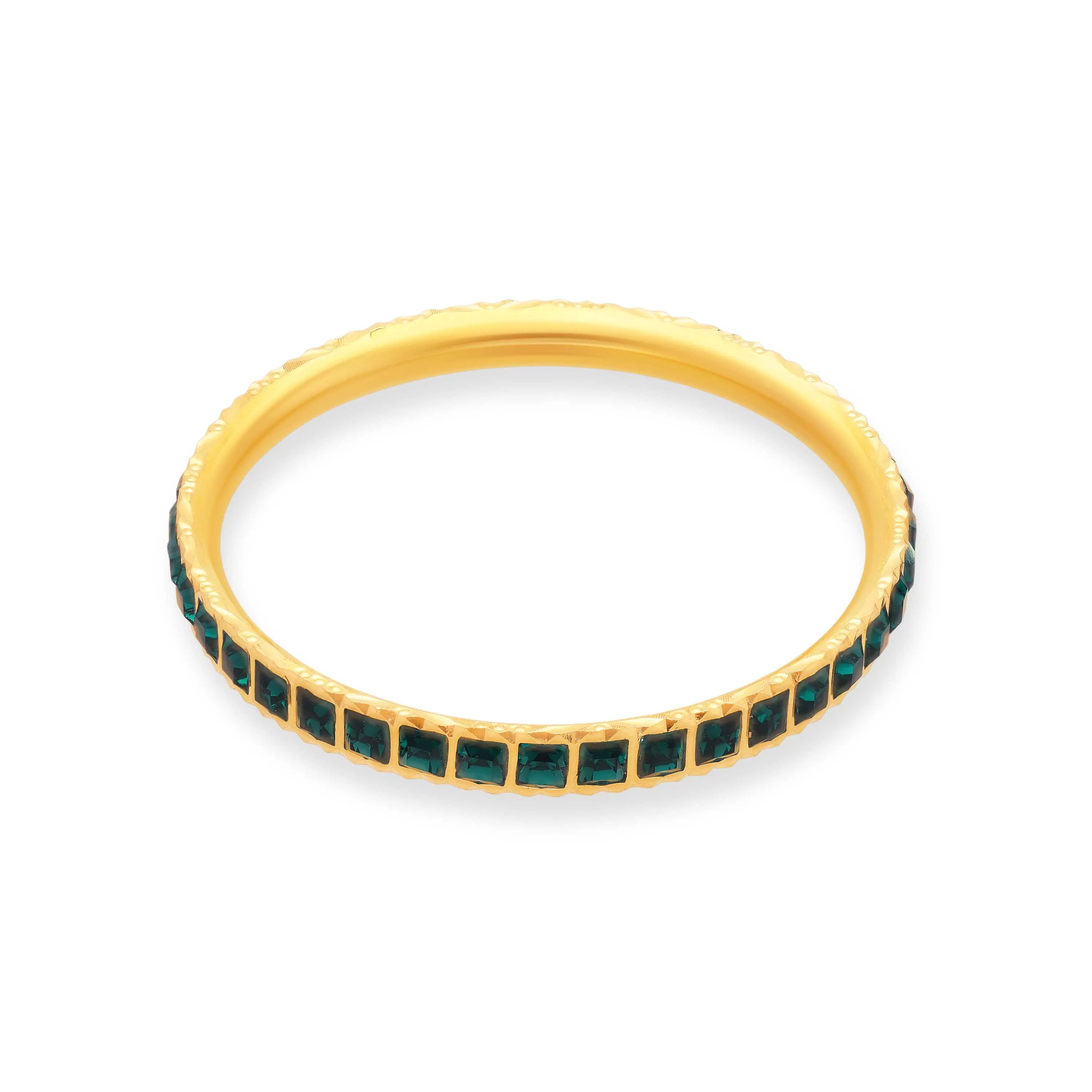 Studded And Detailed 22KT Gold Bangles For Women