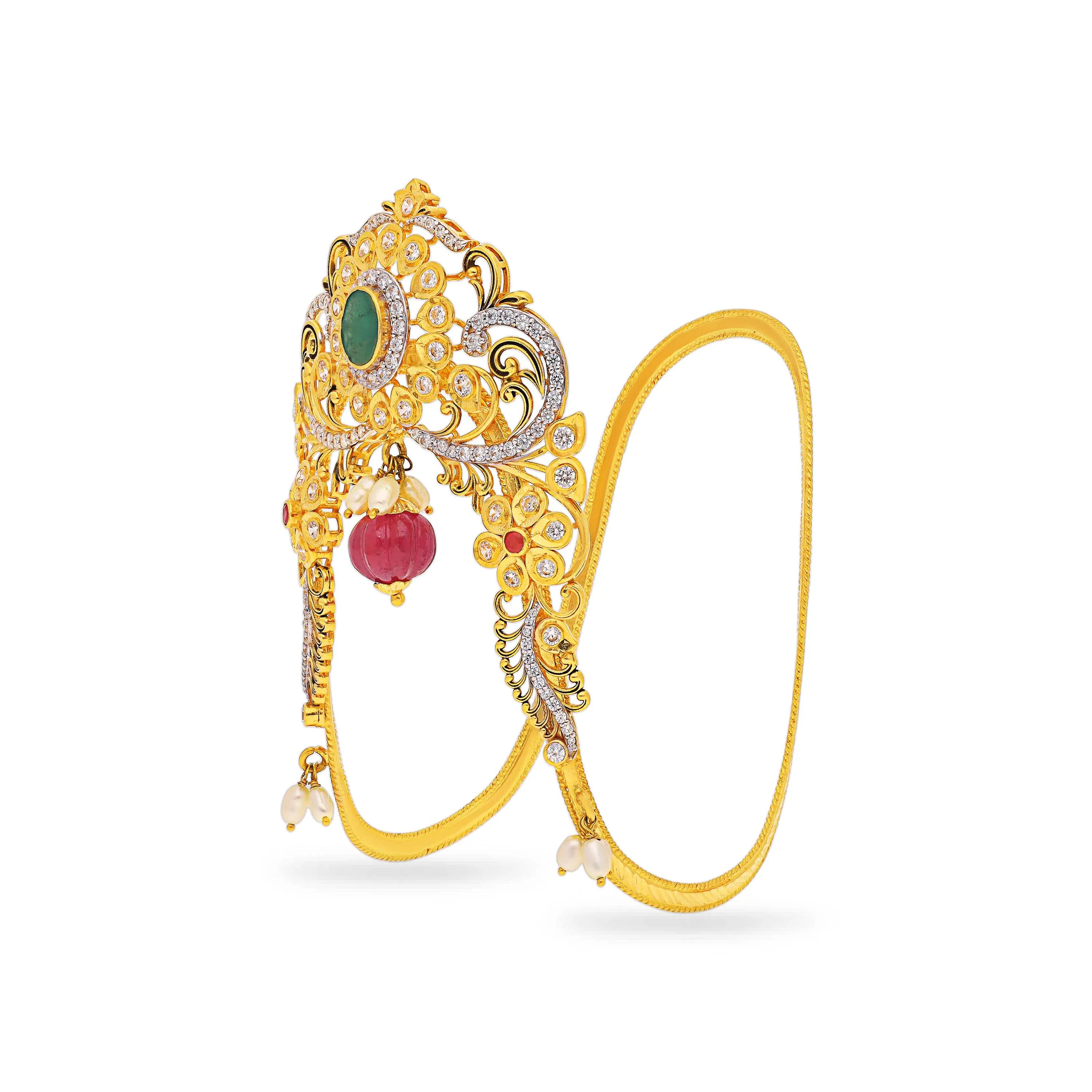 Classic Finely Detailed And Crafted 22KT Gold Bangles For Kids