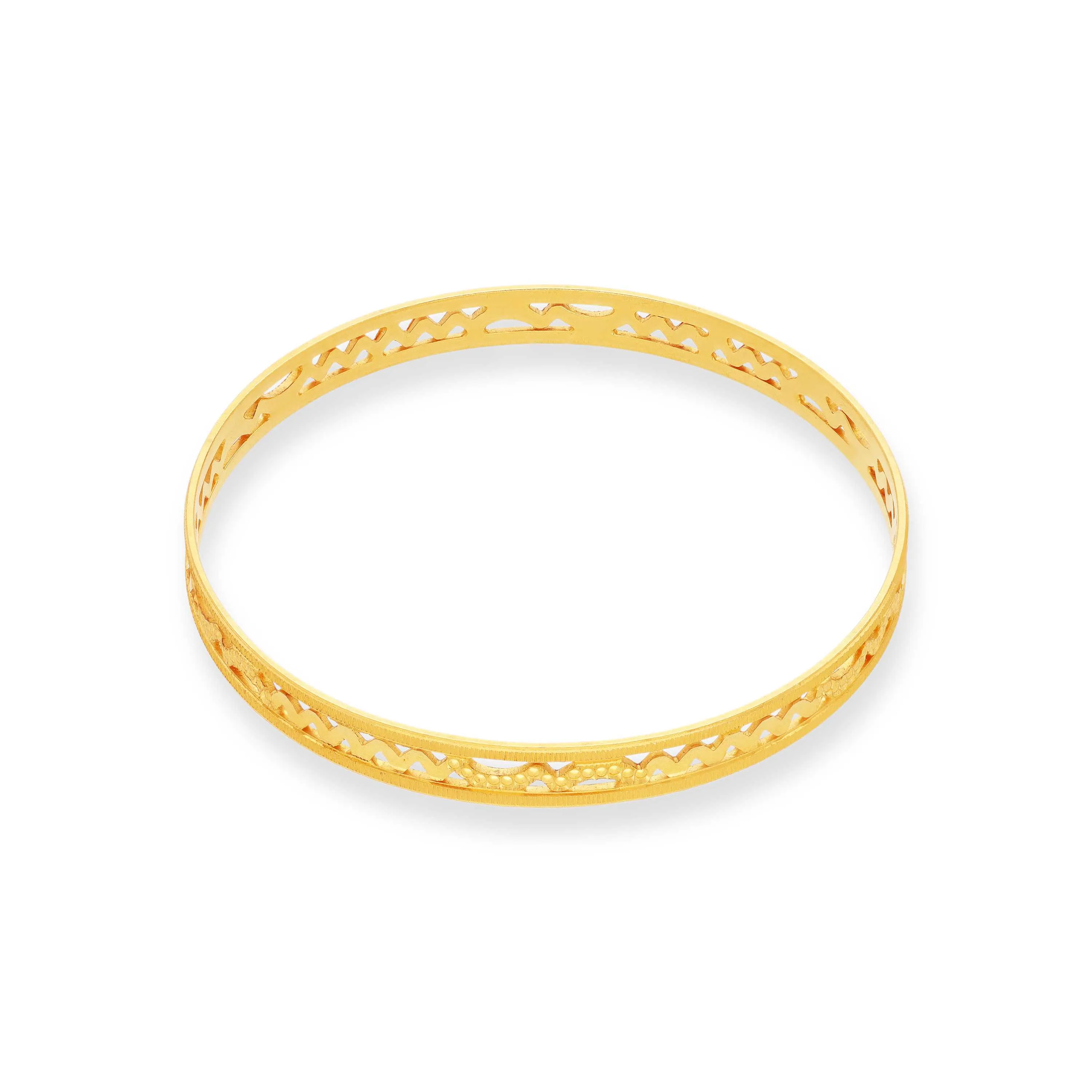 Classic Finely Detailed And Crafted 22KT Gold Bangles For Women