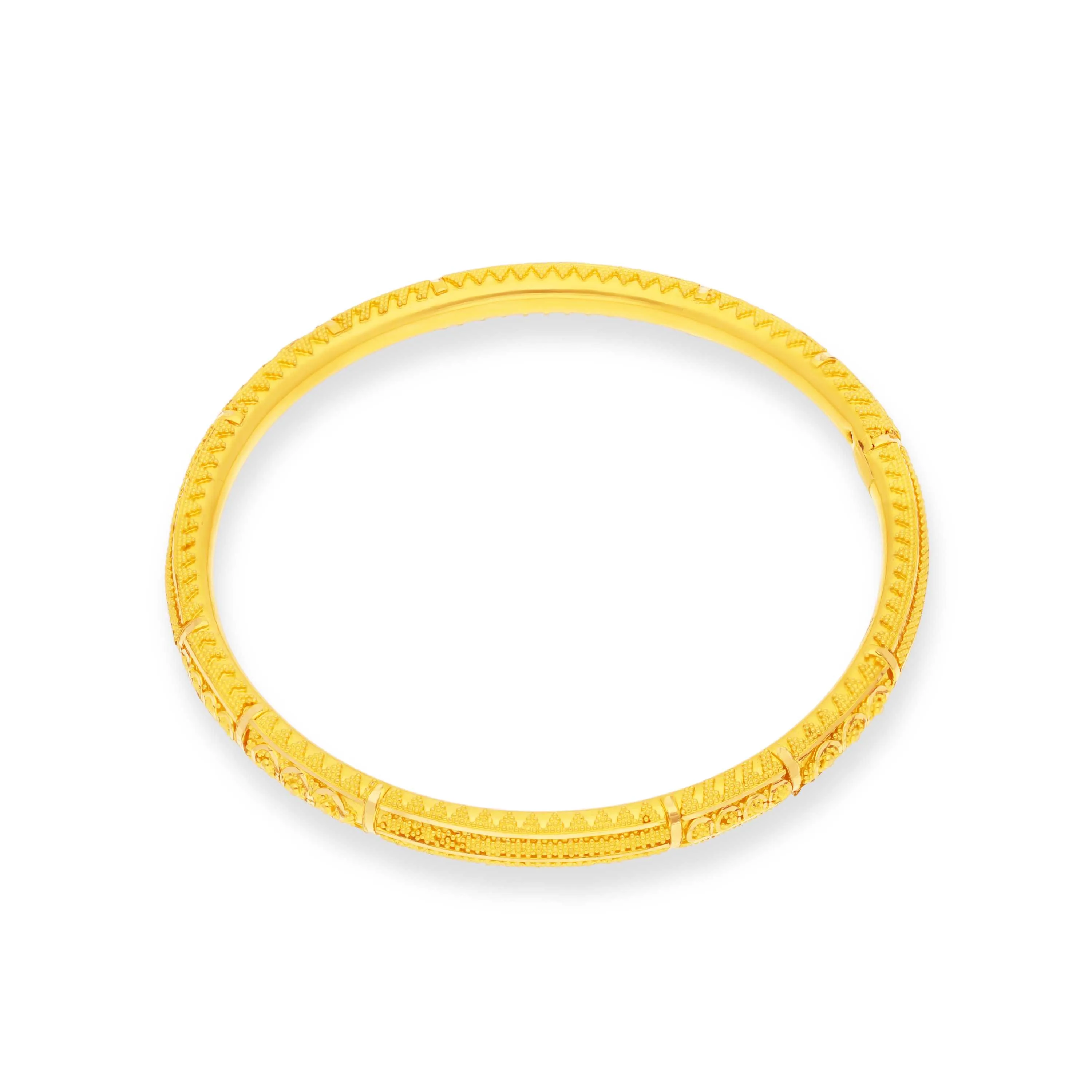 Detailed And Crafted 22KT Gold Bangles
