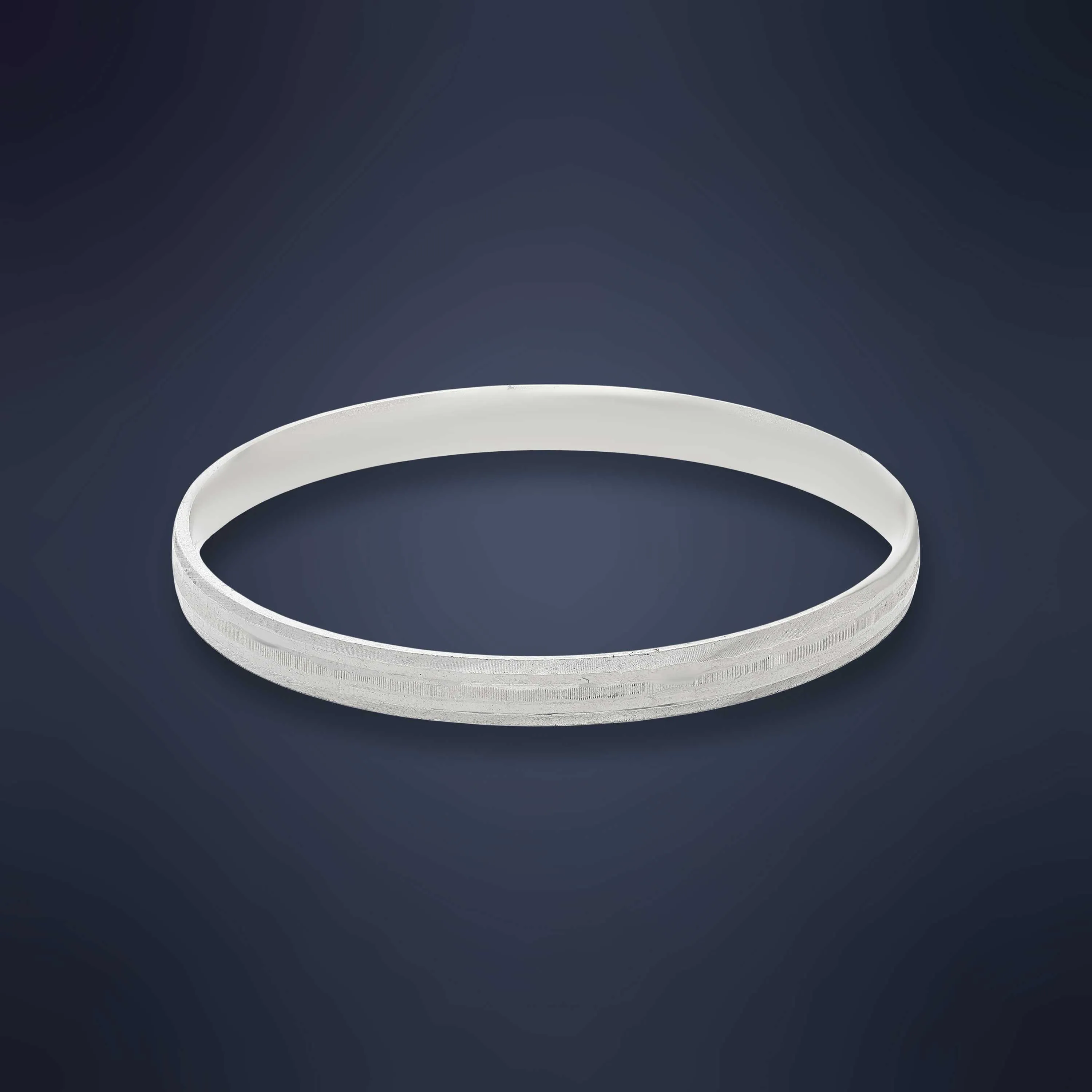 Traditionally Crafted And Detailed Silver Punjabi Kada