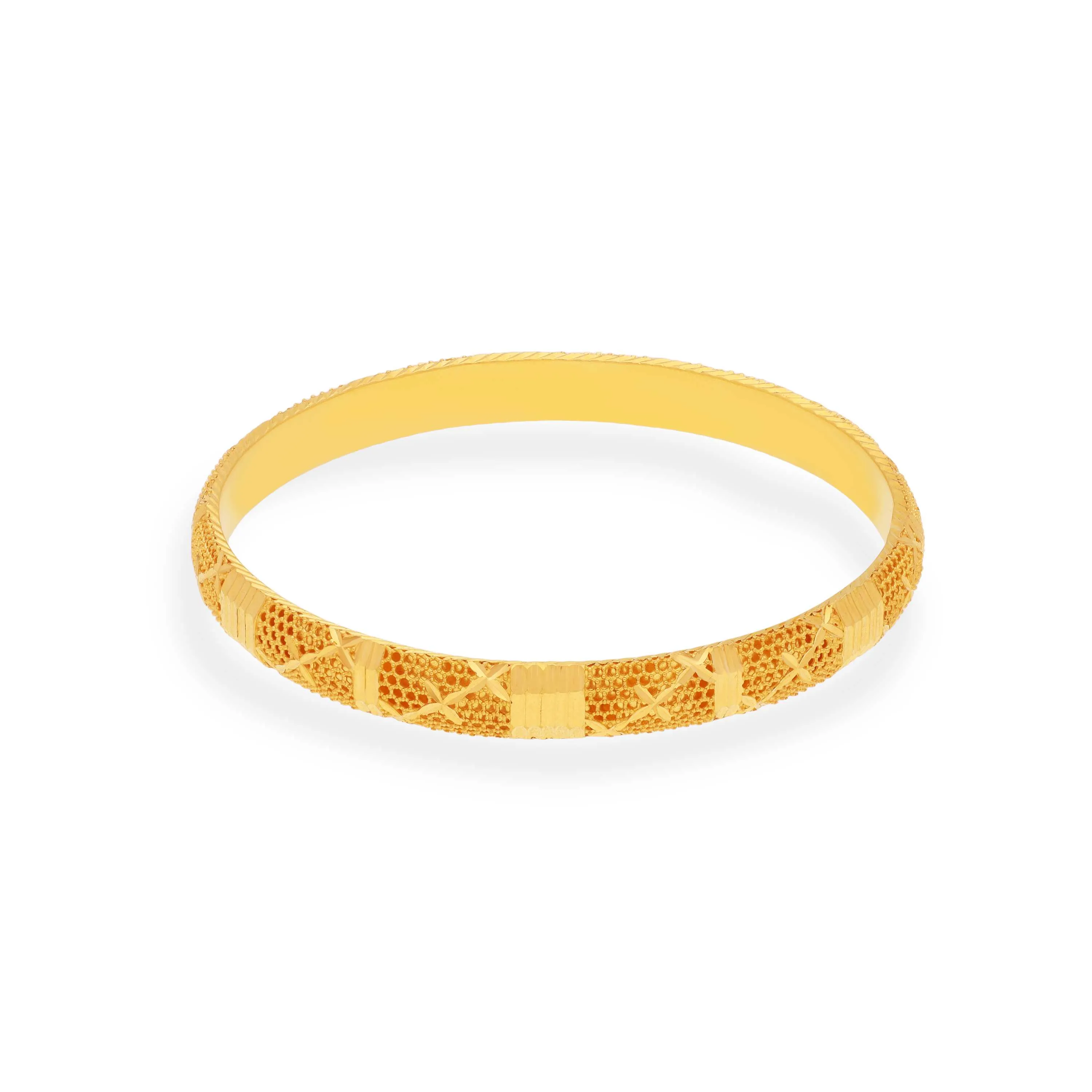 Classic Finely Detailed And Crafted 22KT Gold Dubai Bangles