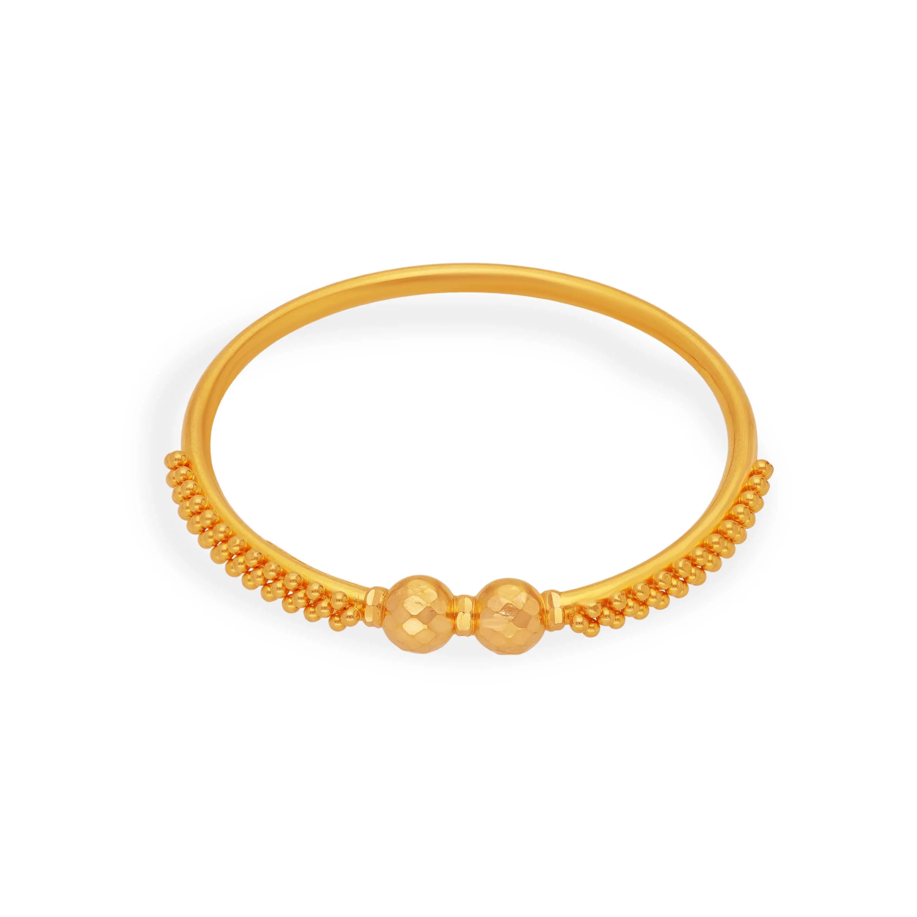 Classic Finely Detailed And Crafted 22KT Gold Bangles For Kids