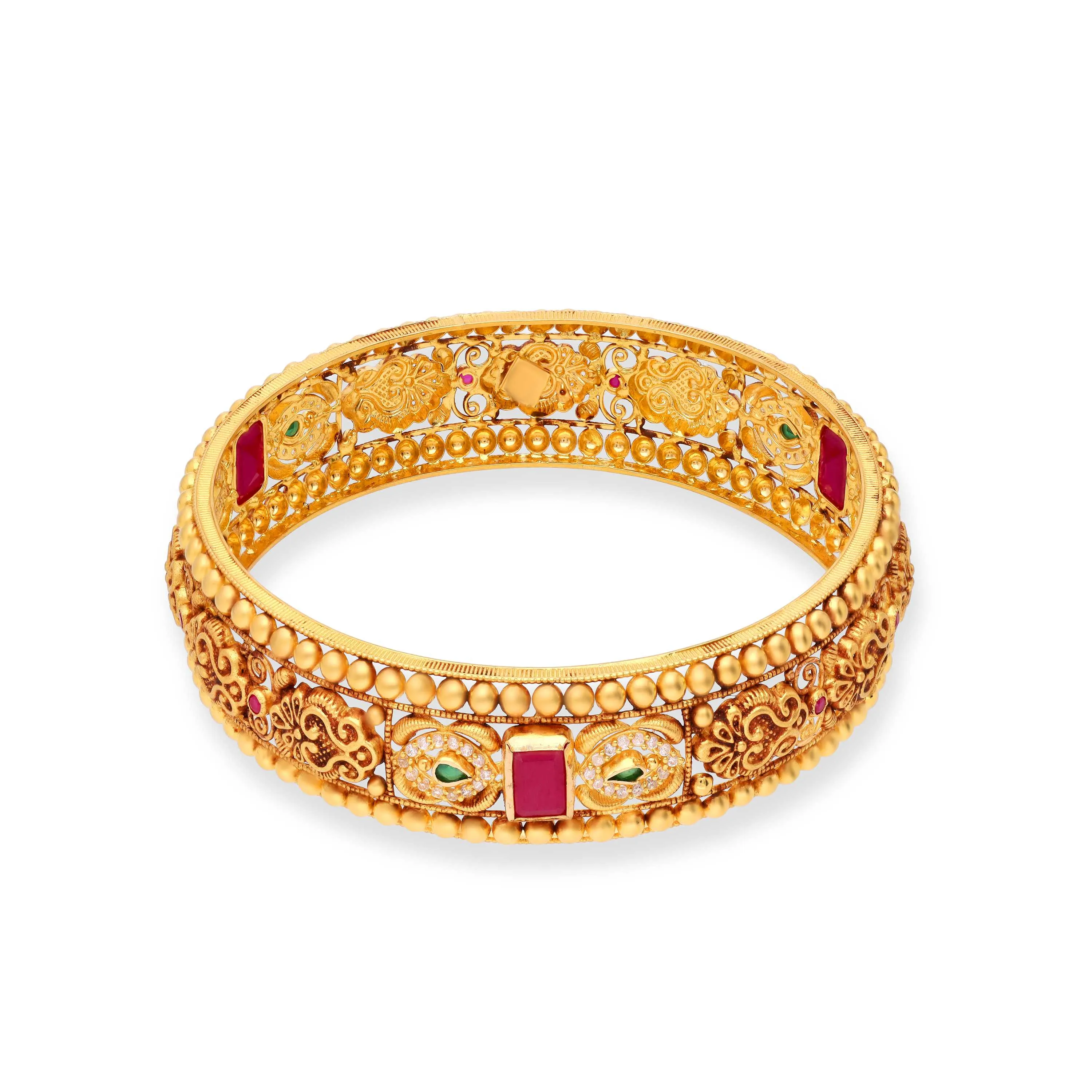 Gorgeously Detailed 22KT Gold Bangle
