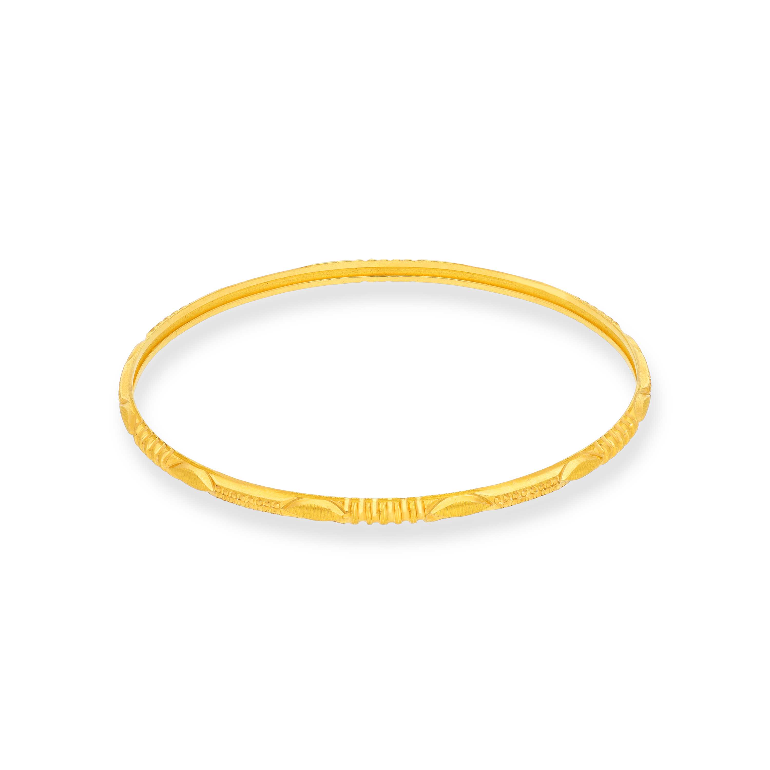 Classic Intricately Crafted 22KT Gold Party Wear Bangle