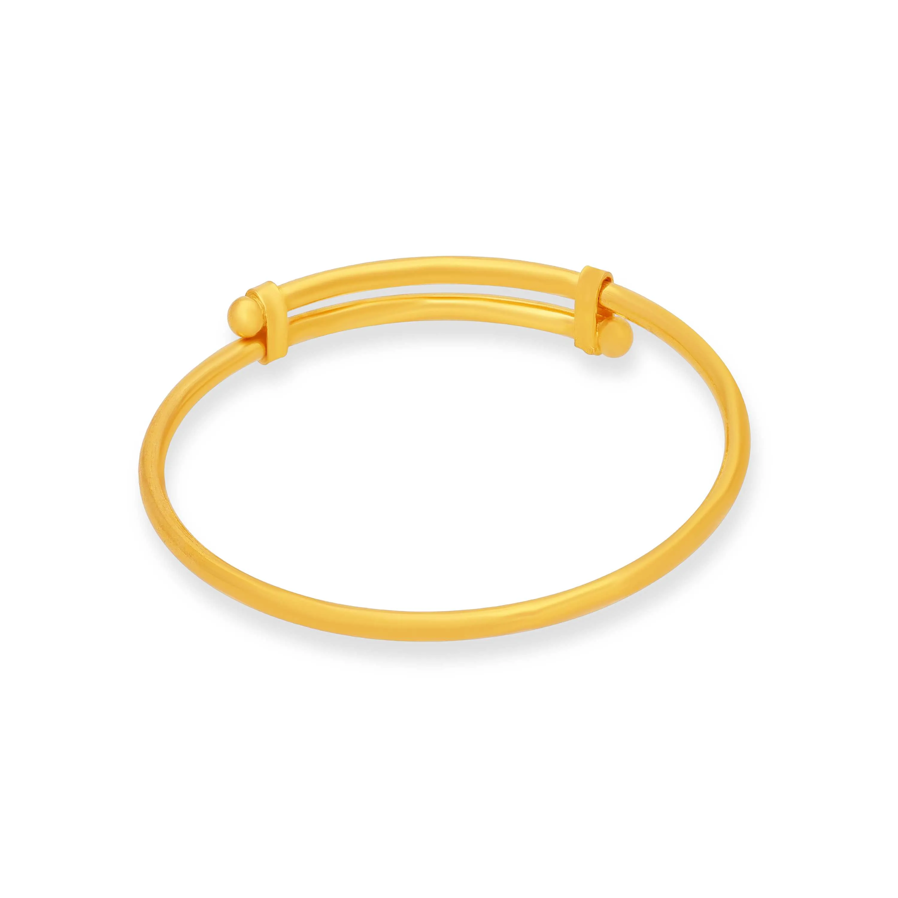Classic Finely Detailed And Crafted 22KT Gold Baby Bangles