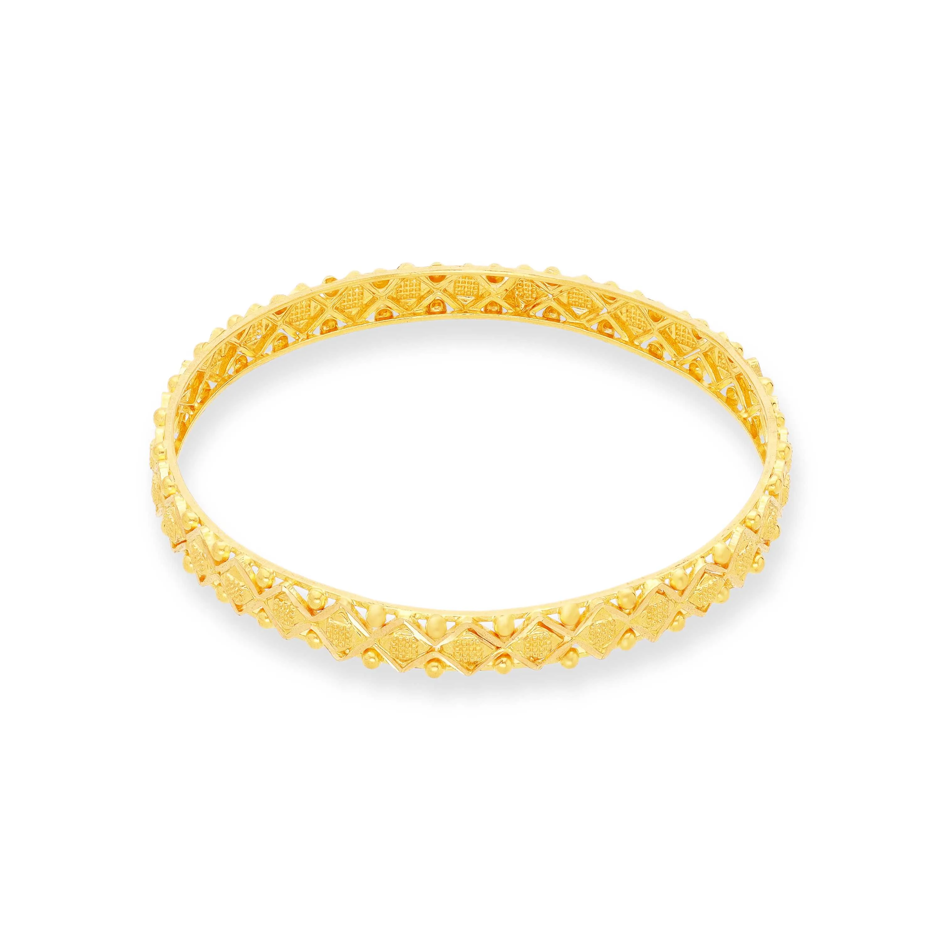 Detailed And Crafted 22KT Gold Bangles