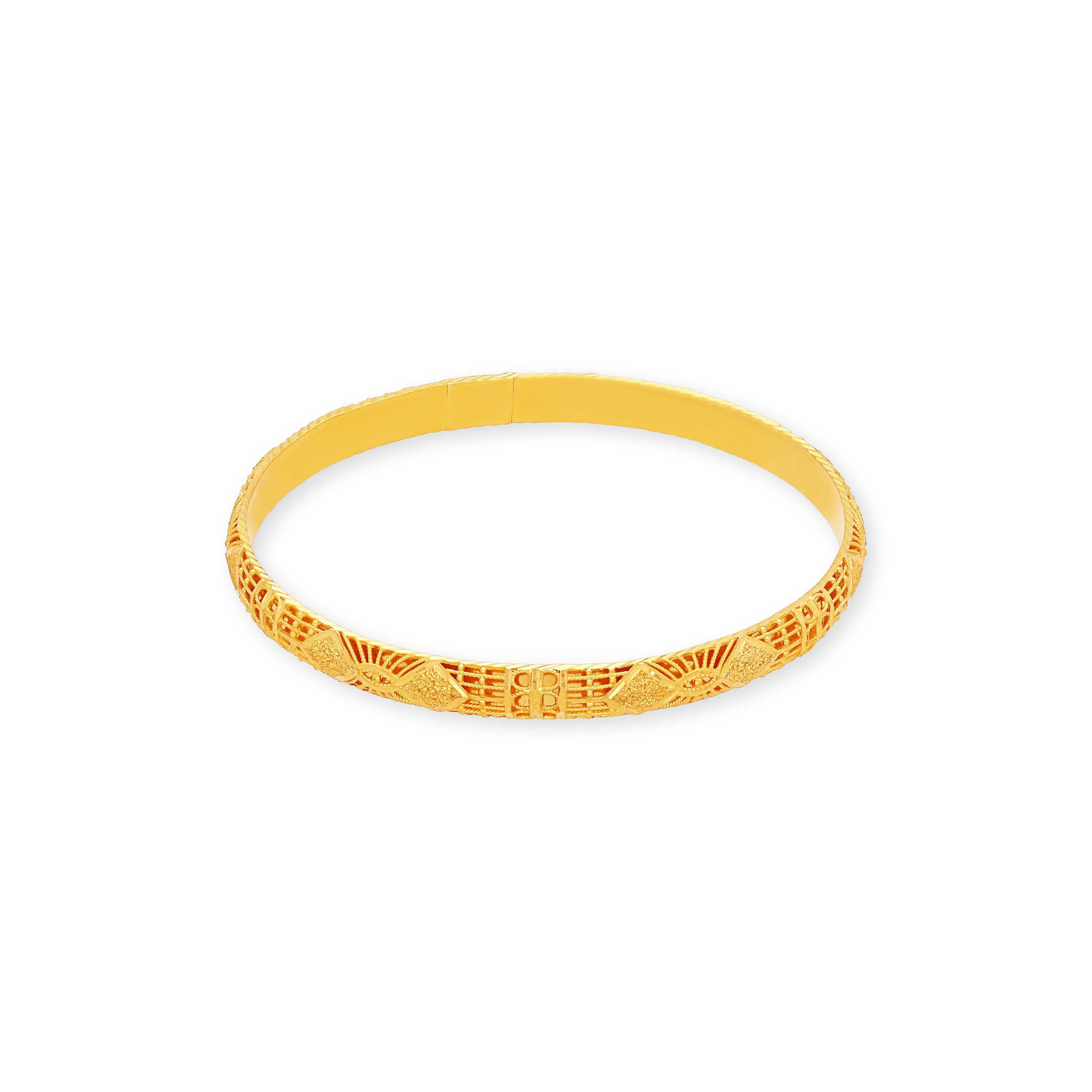 Classic Finely Detailed And Crafted 22KT Gold Bangles