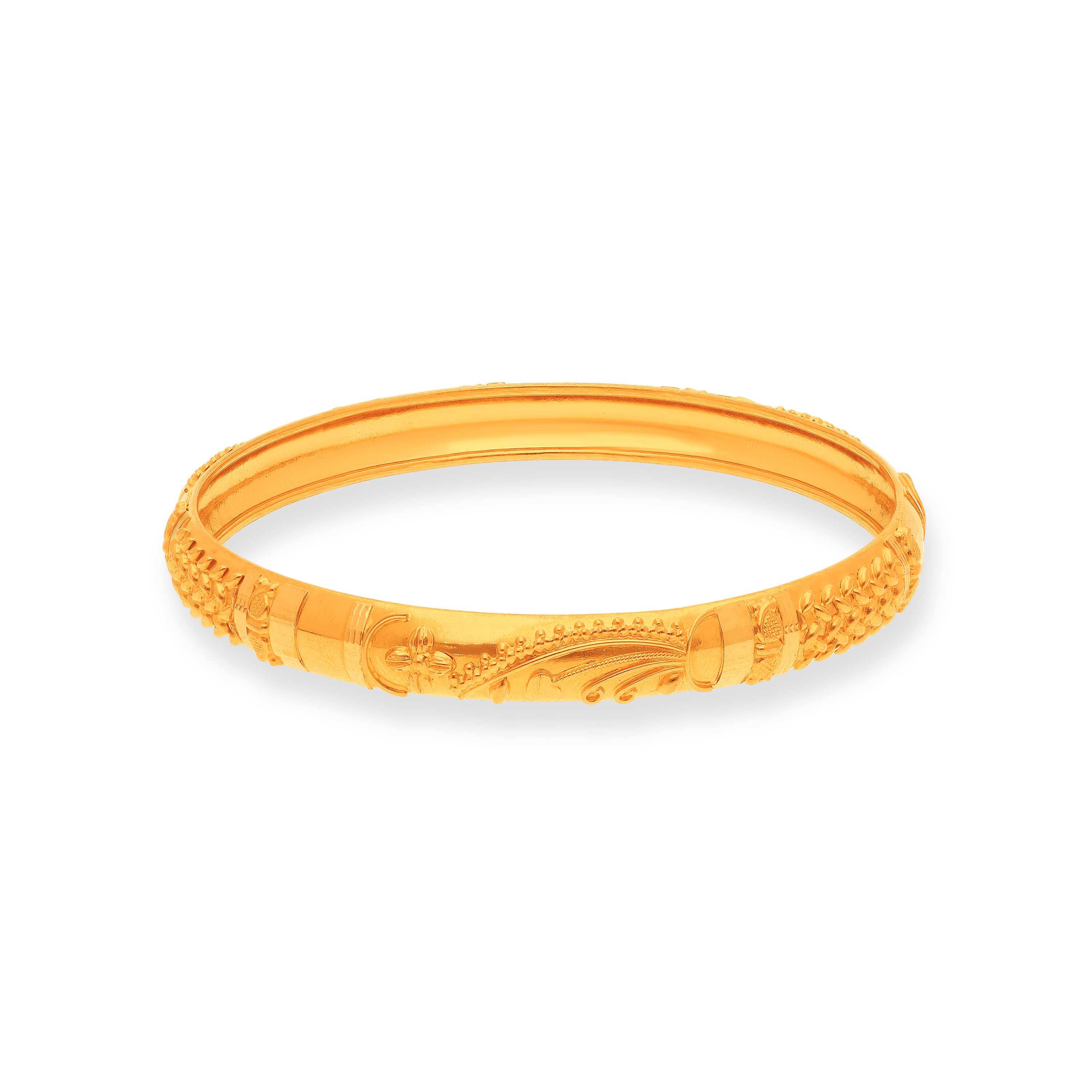 Classic Bombay Pattern 22KT Gold Bangles For Women