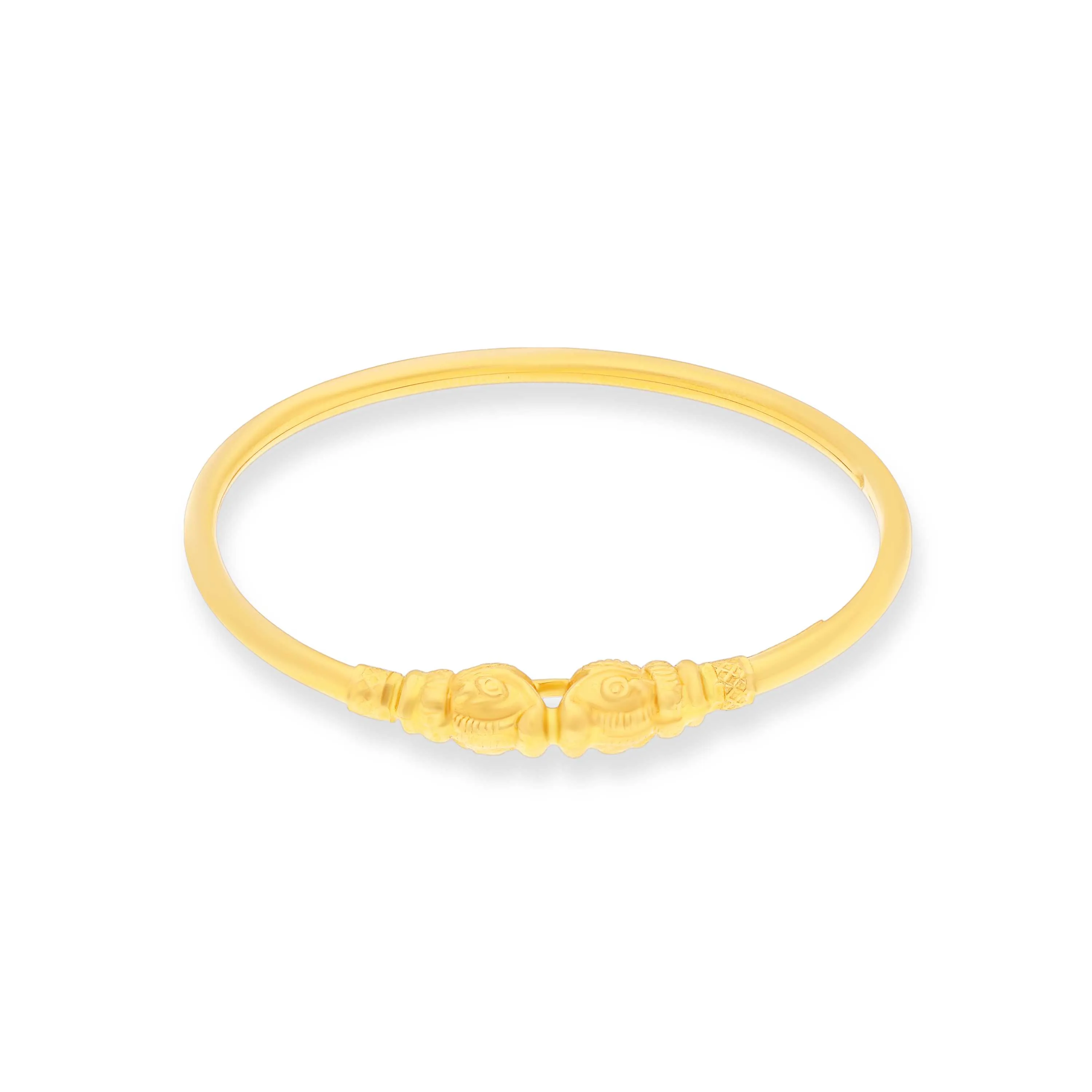 Classic Finely Detailed And Crafted 22KT Gold Bangles For Kids