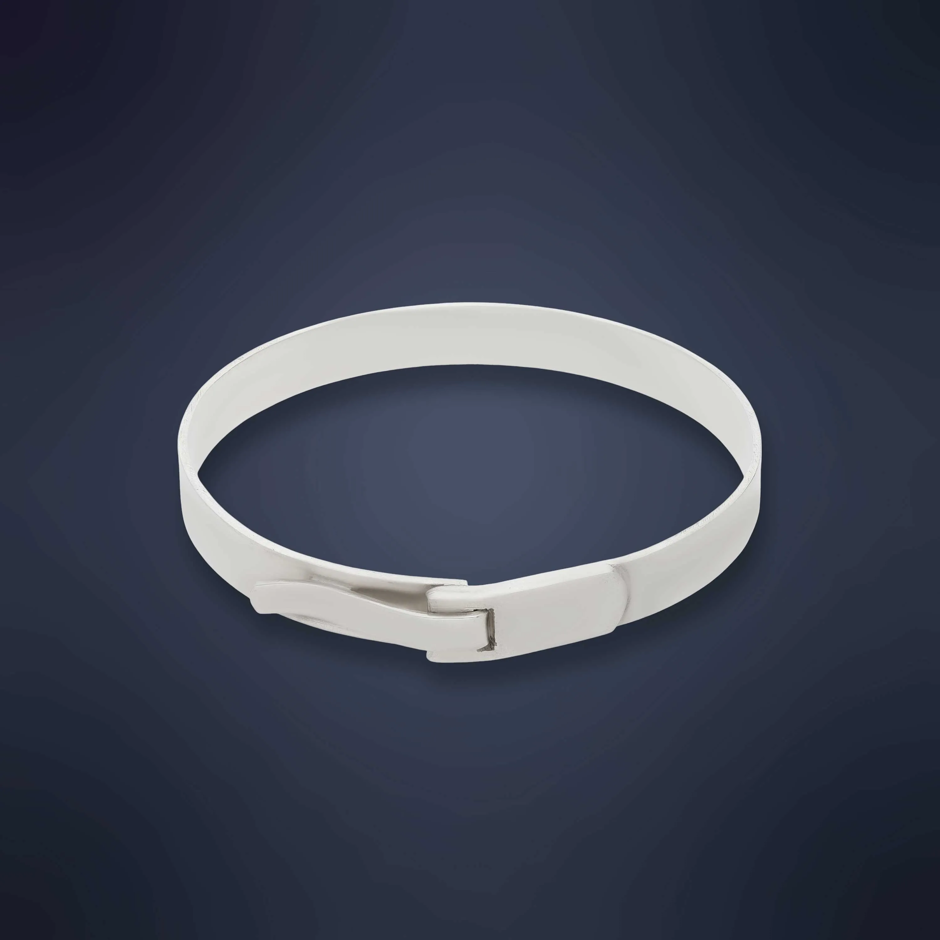 One Of Its Kind Finely Detailed Silver Kada For Men