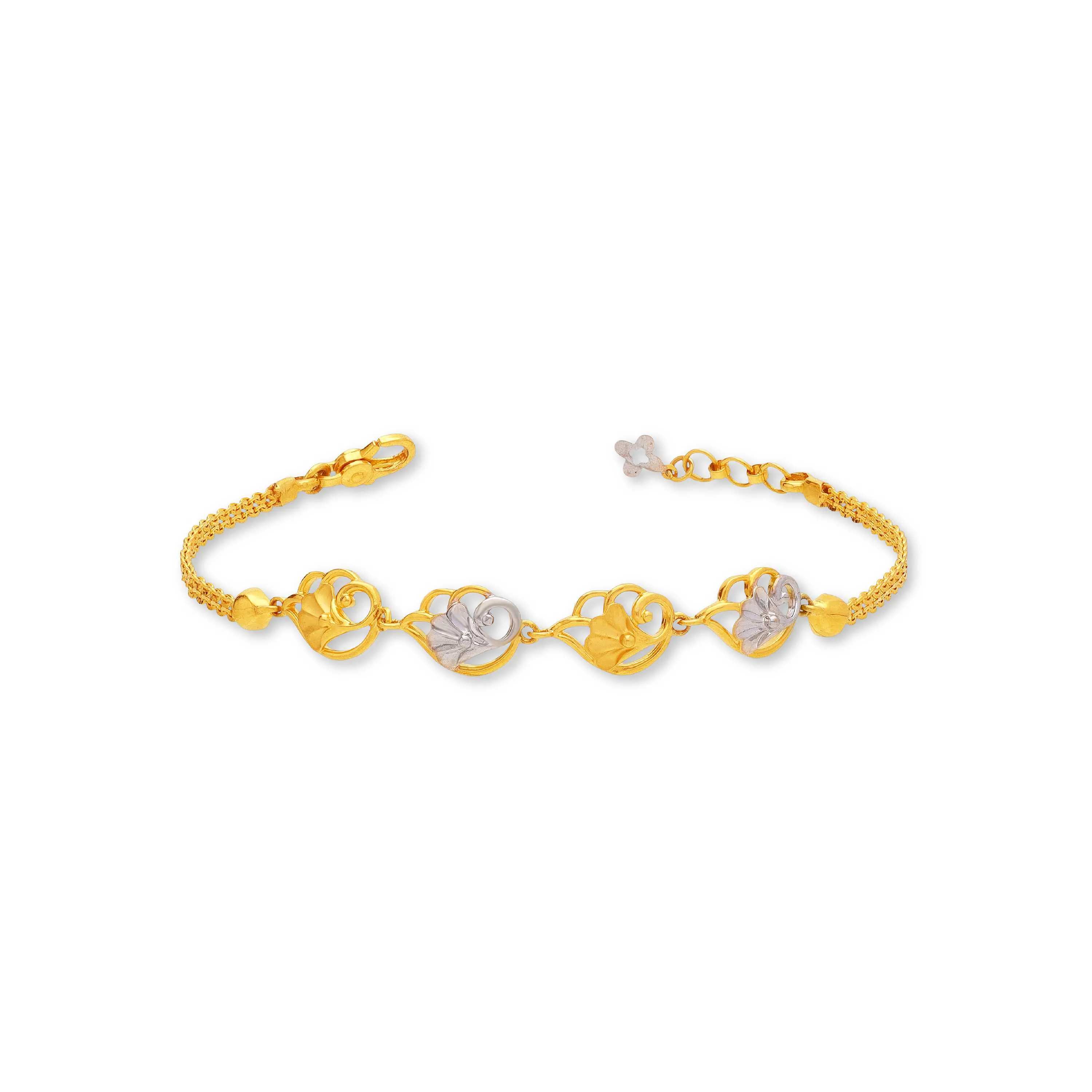 Premium Matte Finished And Detailed 22KT Gold Bracelet
