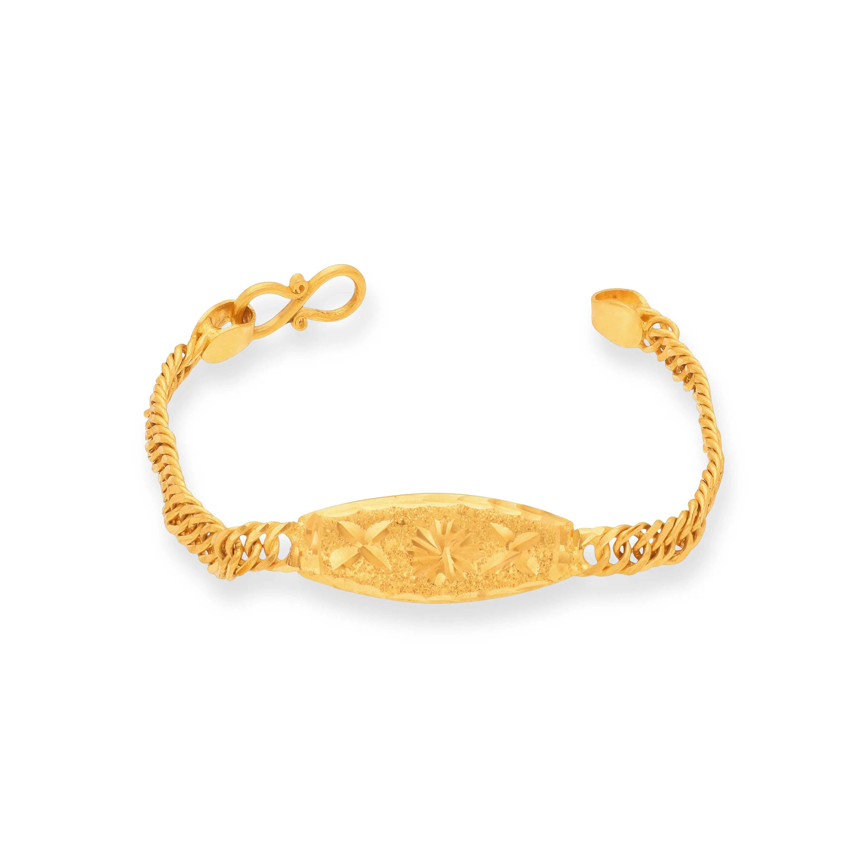 Charmingly Detailed And Crafted 22KT Gold Bracelet For Kids