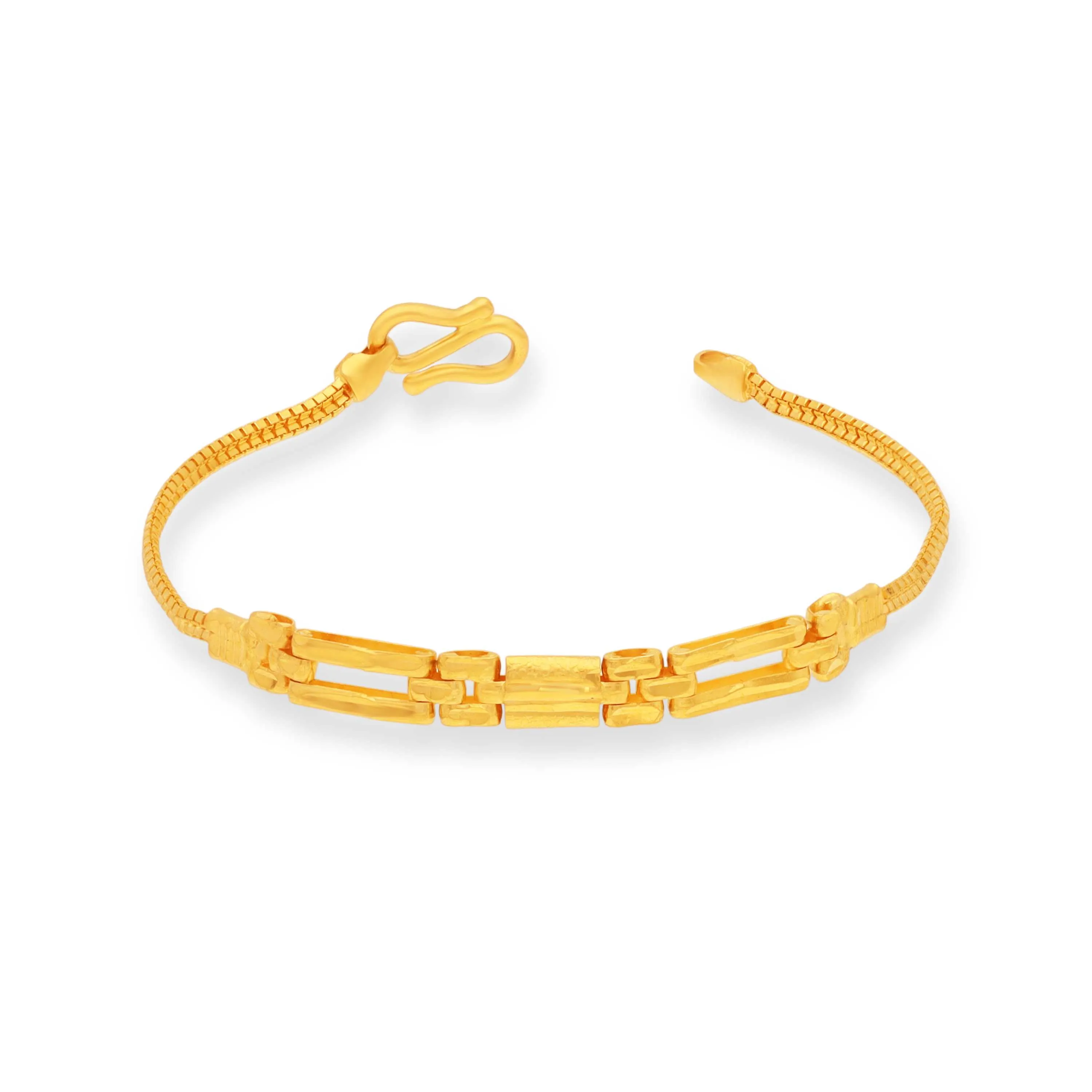 Classic Finely Detailed 22KT Gold Cartier Bracelet For Kids