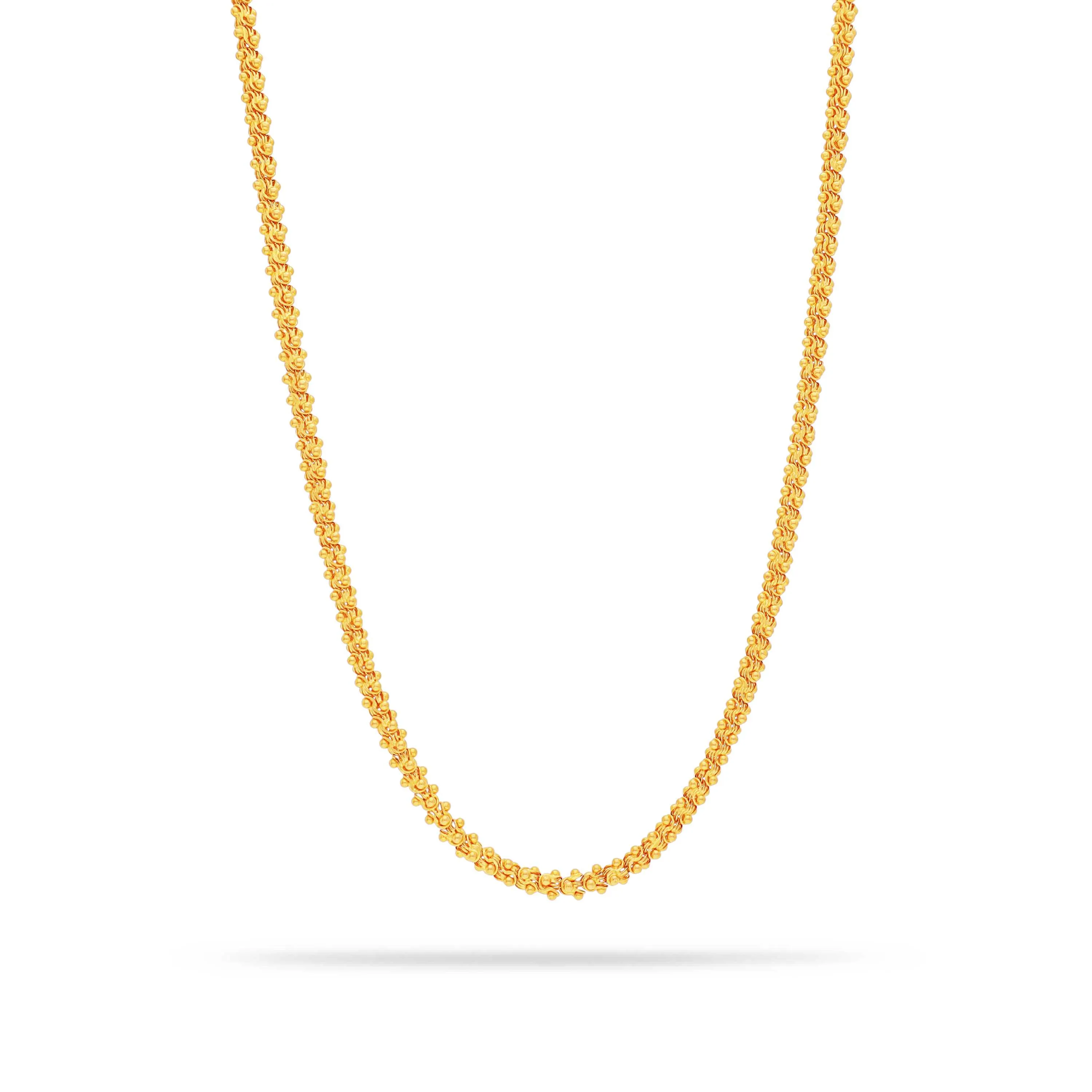 Classic Finely Detailed And Crafted 22KT Gold Chain