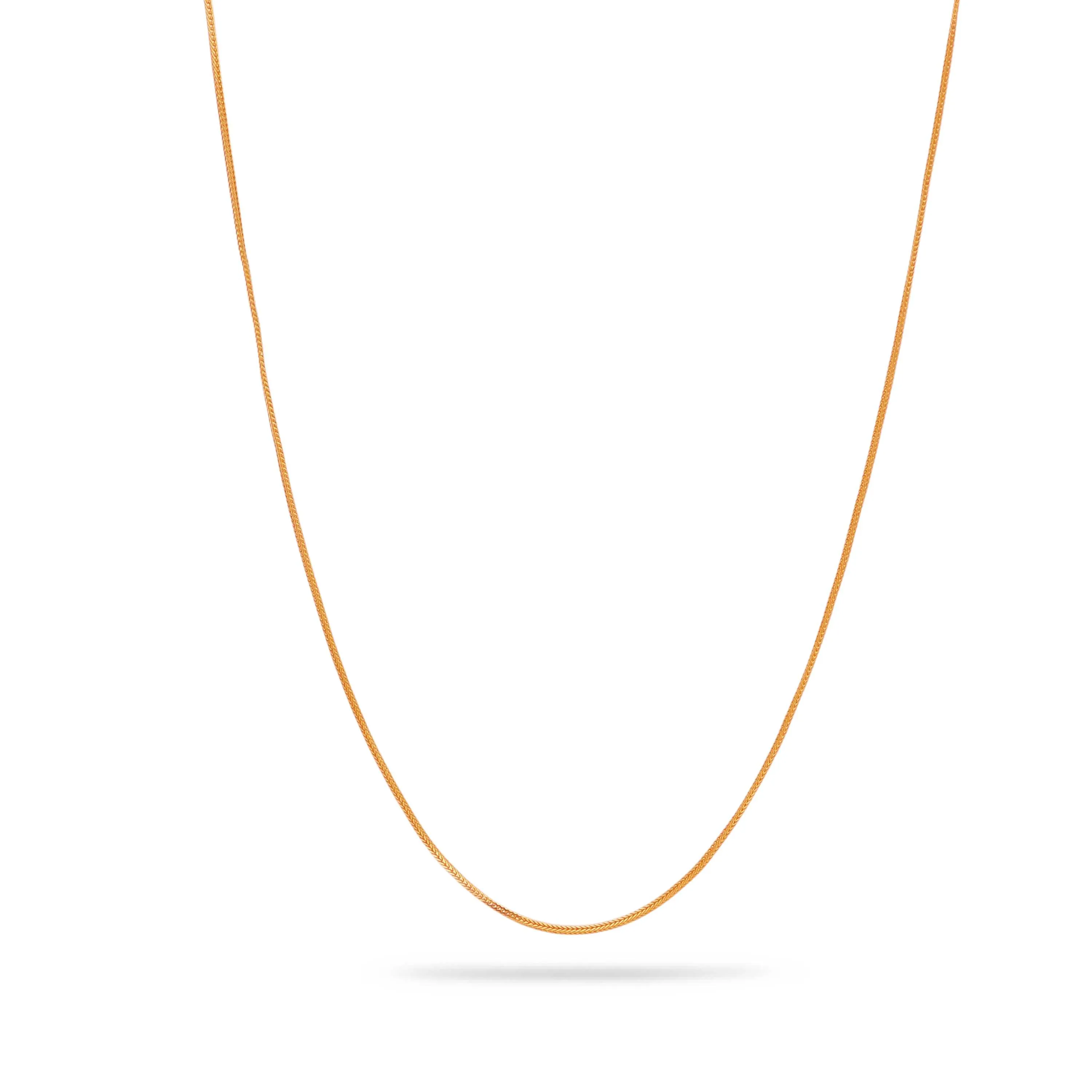 Classic Finely Detailed And Crafted 22KT Gold Chain For Kids
