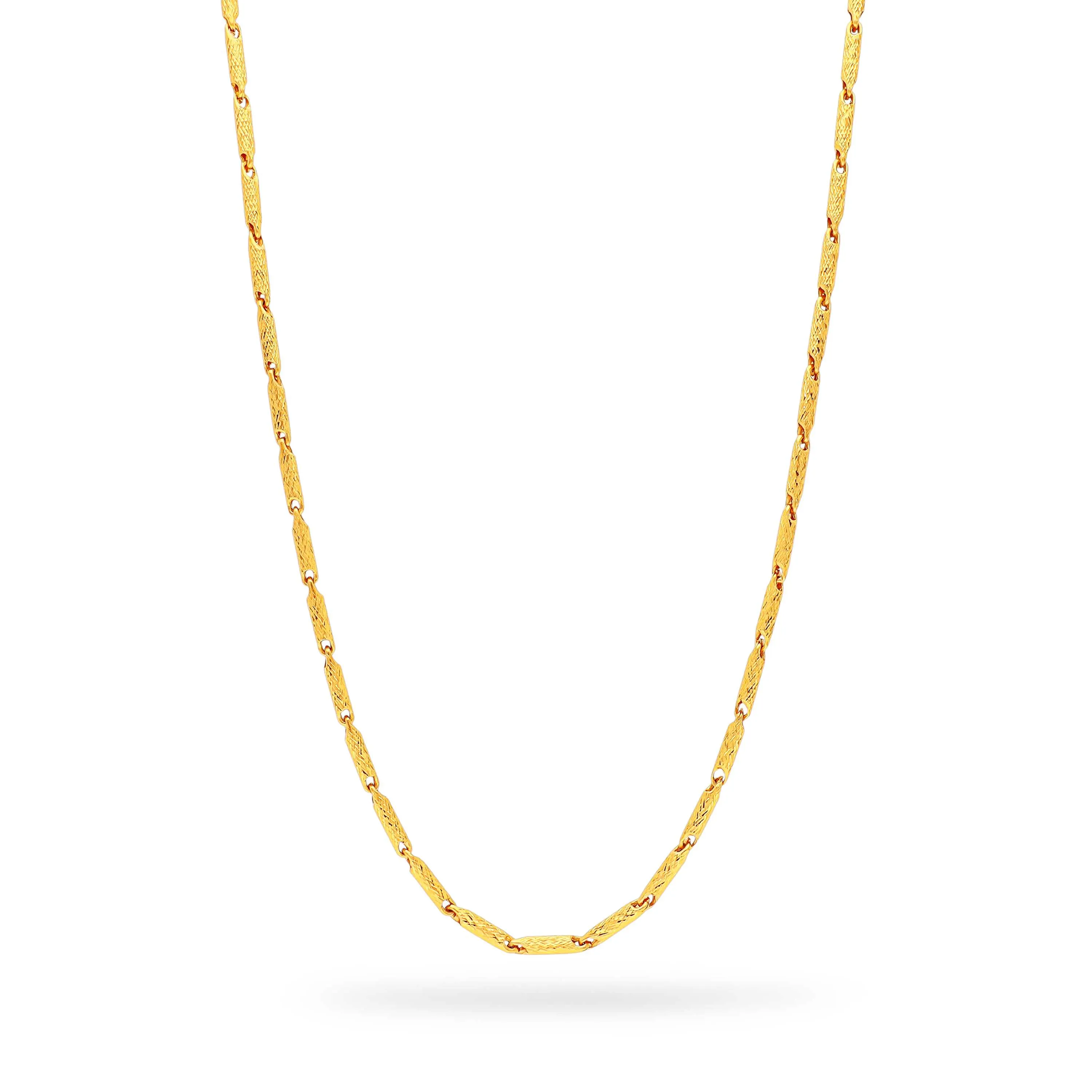 Classic Finely Detailed And Crafted 22KT Gold Chain
