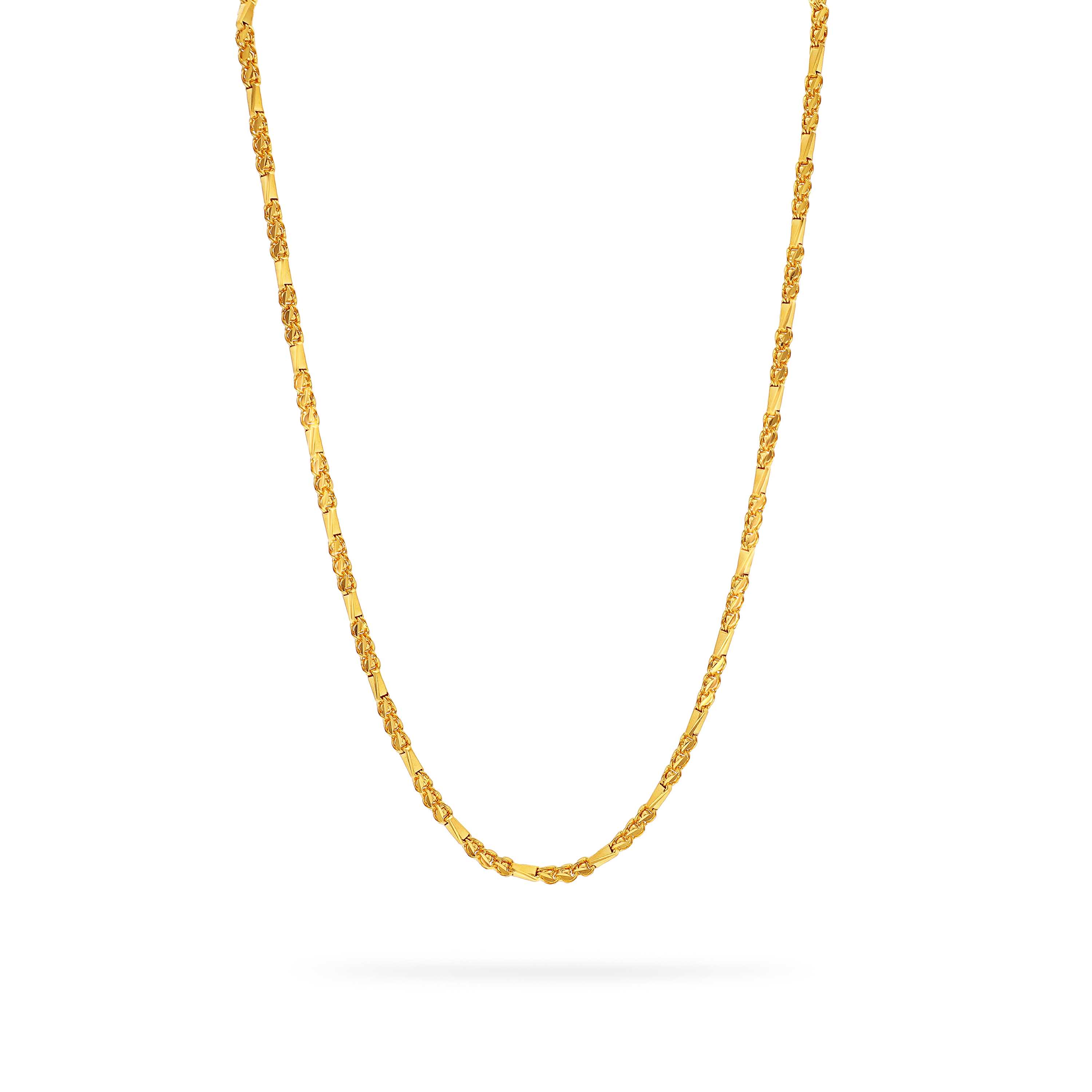 Traditionally Crafted Tamil Nadu Pattern 22KT Gold Chain
