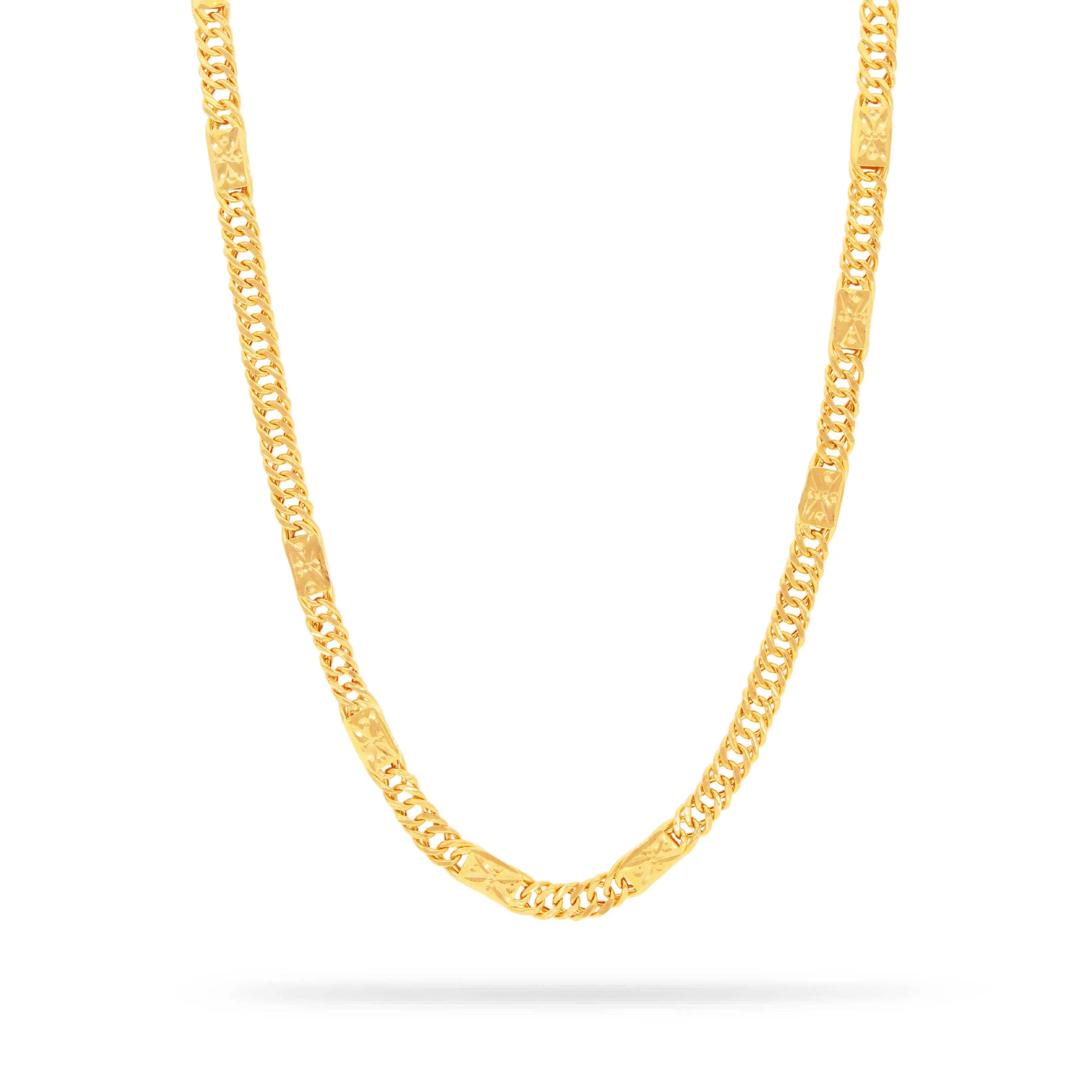 Mens gold chain models in lalitha jewellery store