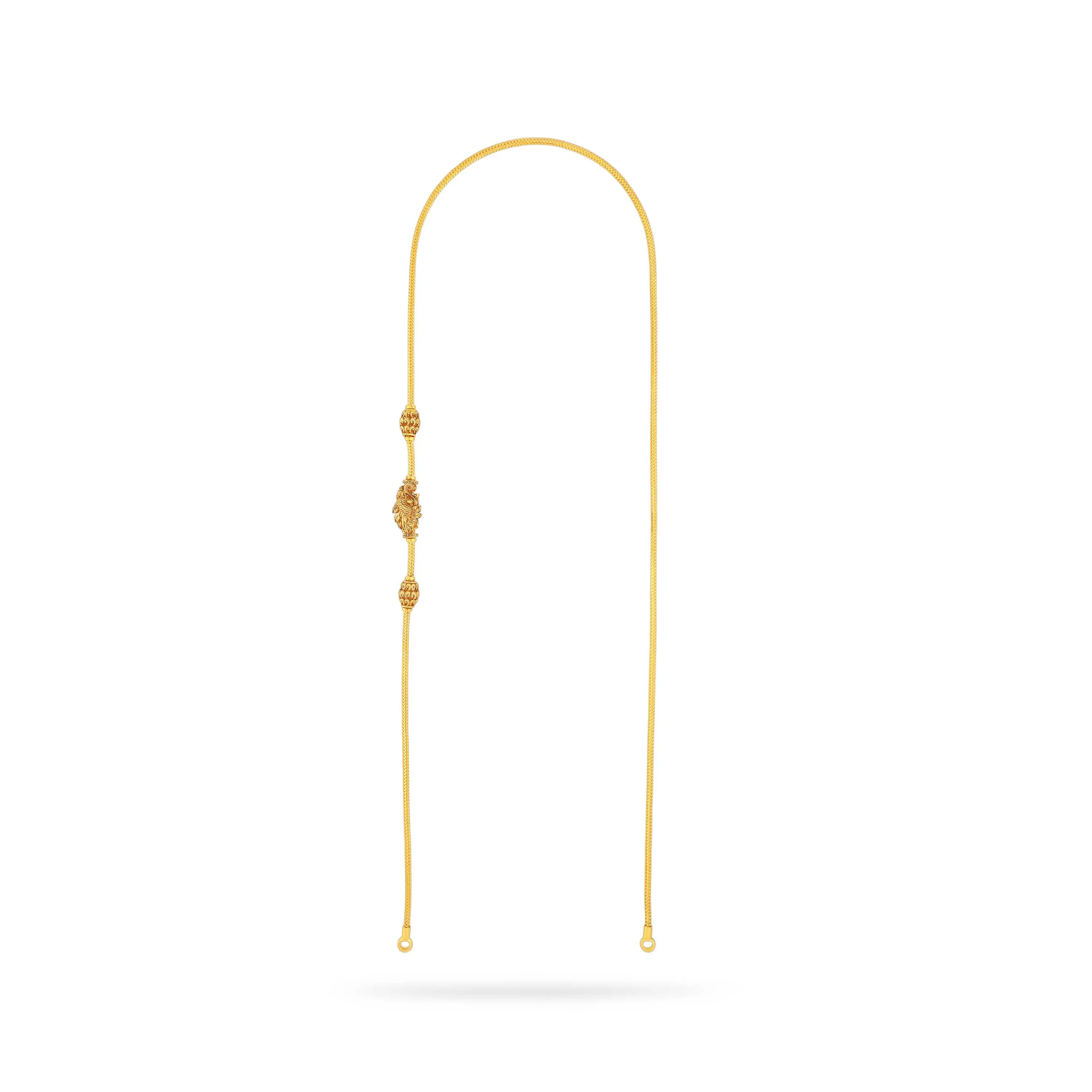 Classic Antique Finished And Detailed 22KT Gold Mope Chain