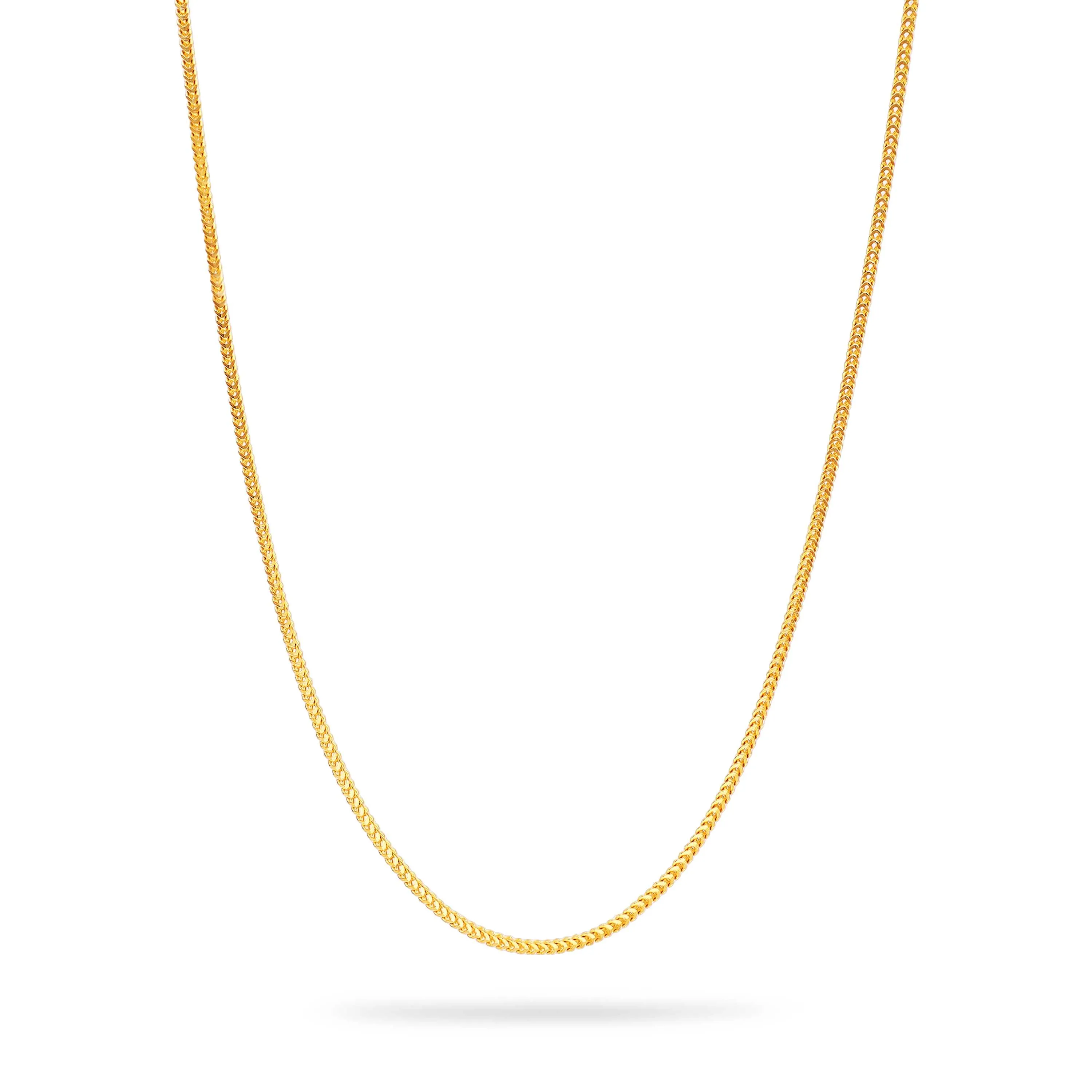 Traditionally Crafted And Detailed 22KT Gold Casual Wear Chain