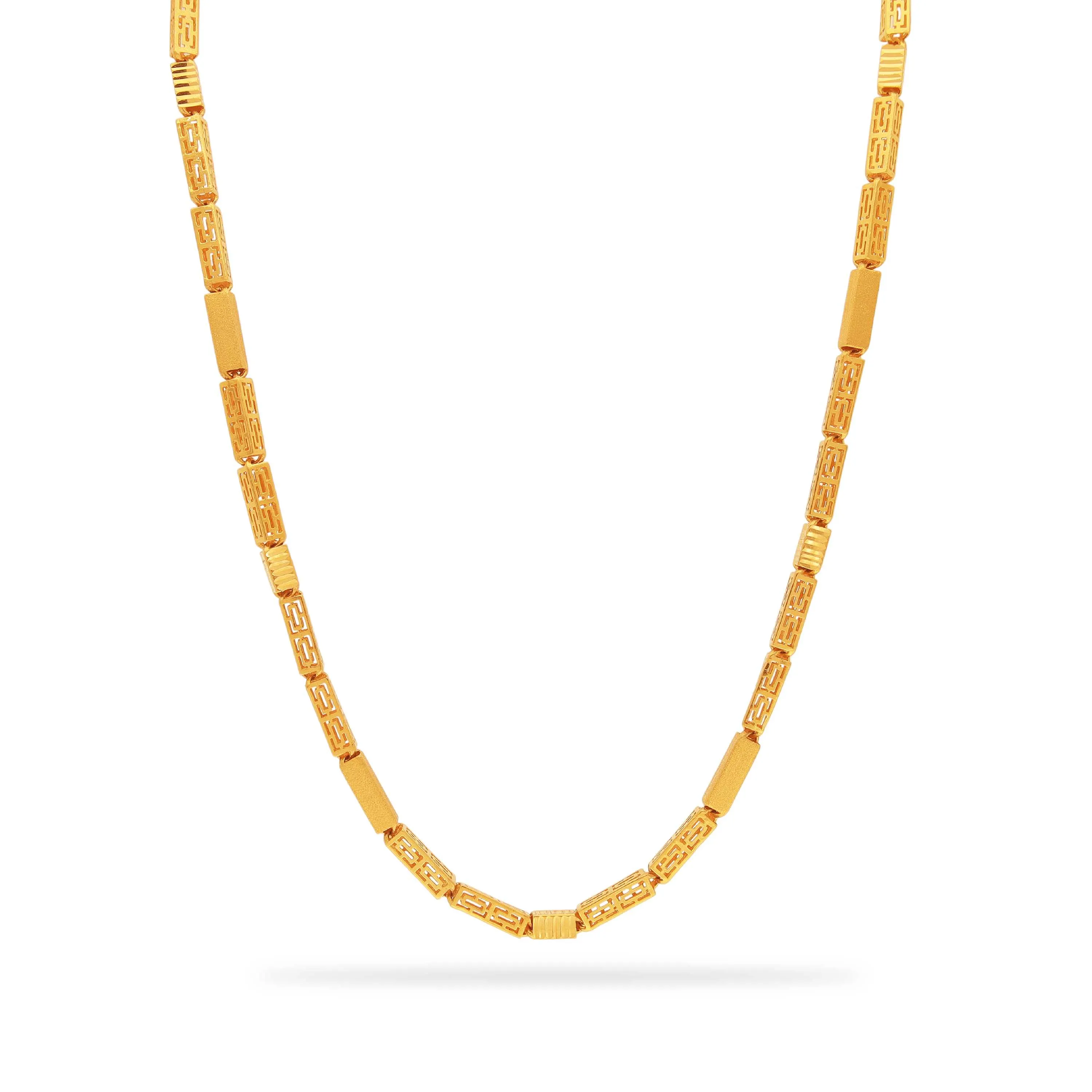 Specially Crafted And Matte Finished 22KT Gold Casual Wear Chain