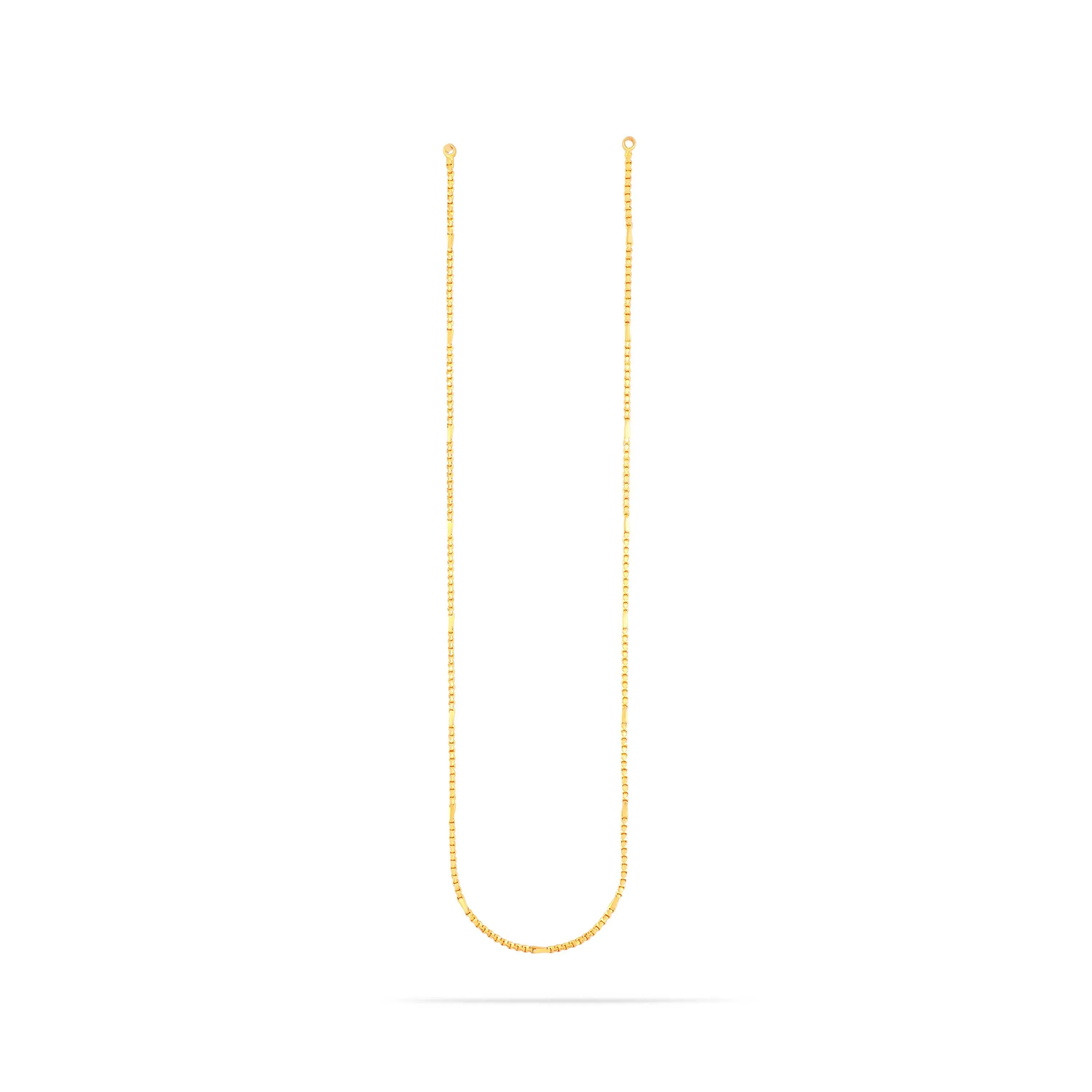 Traditionally Crafted And Detailed 22KT Gold Casual Wear Chain