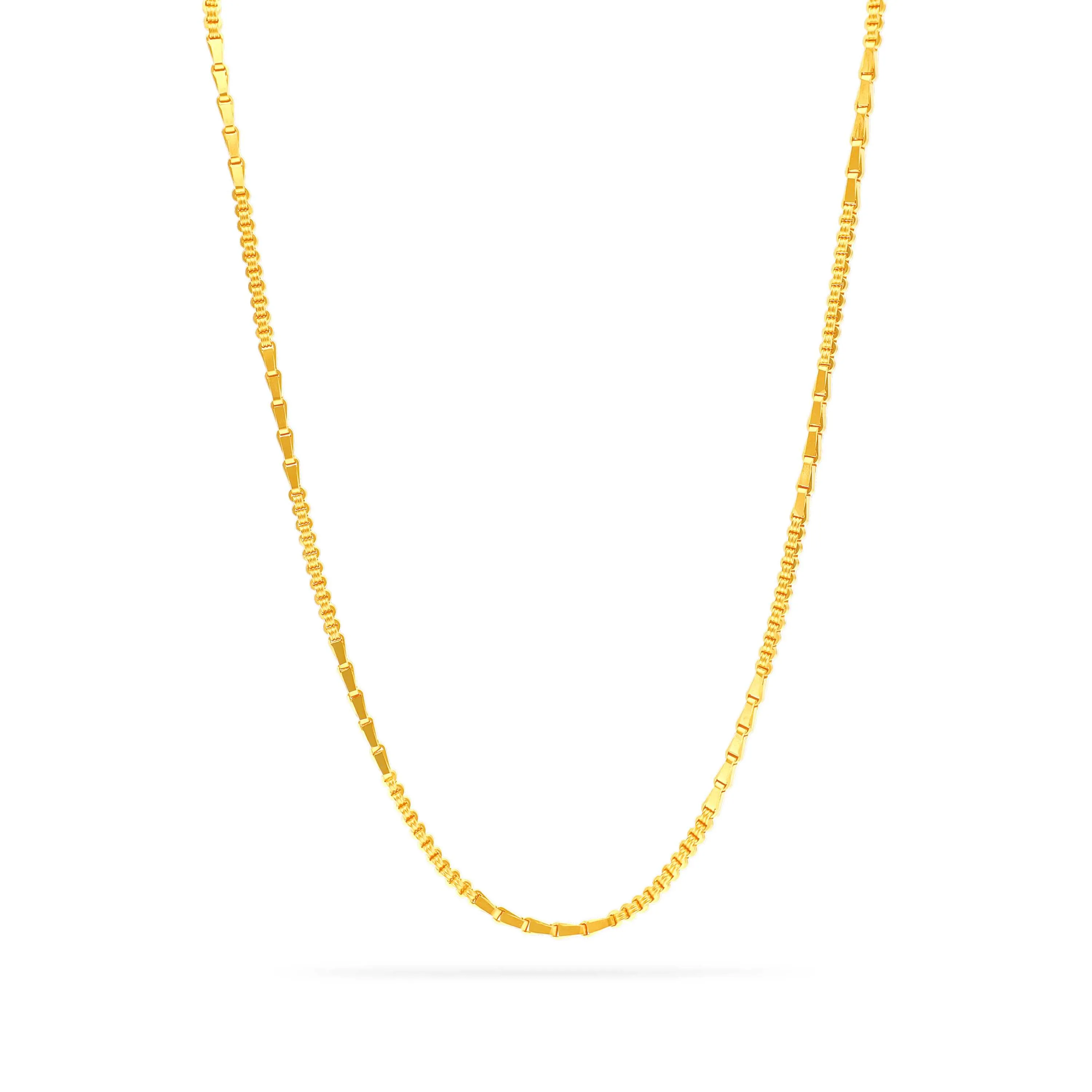 Charmingly Detailed And Crafted 22KT Gold Chain