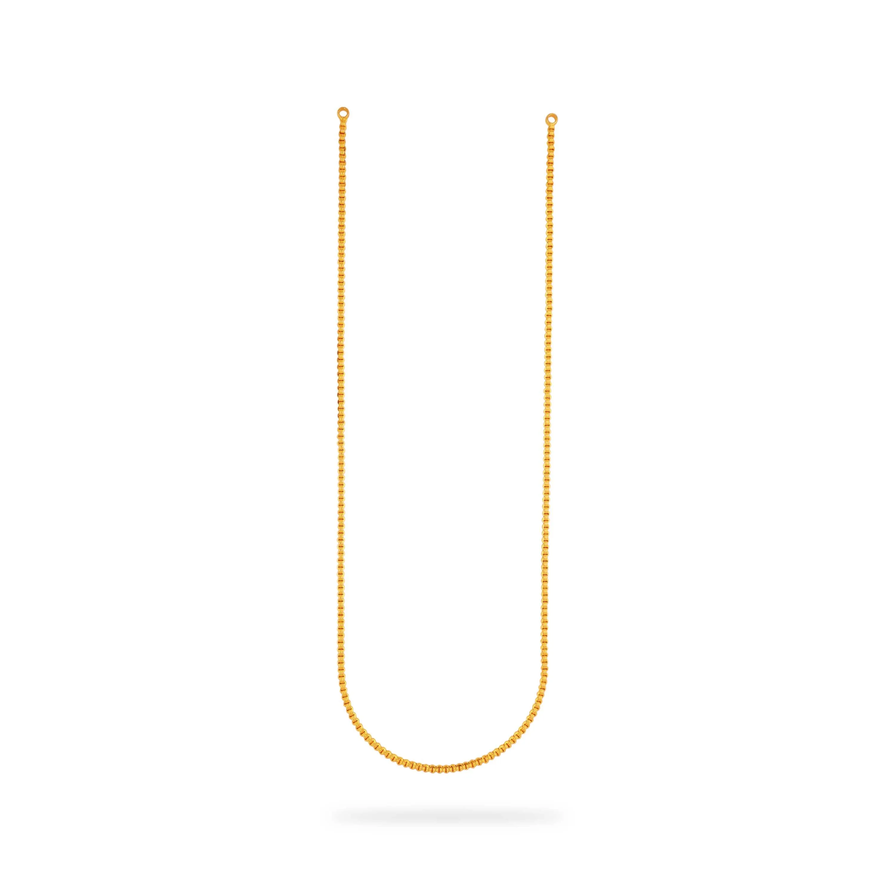 Traditionally Crafted And Detailed 22KT Gold Casual Wear Chain