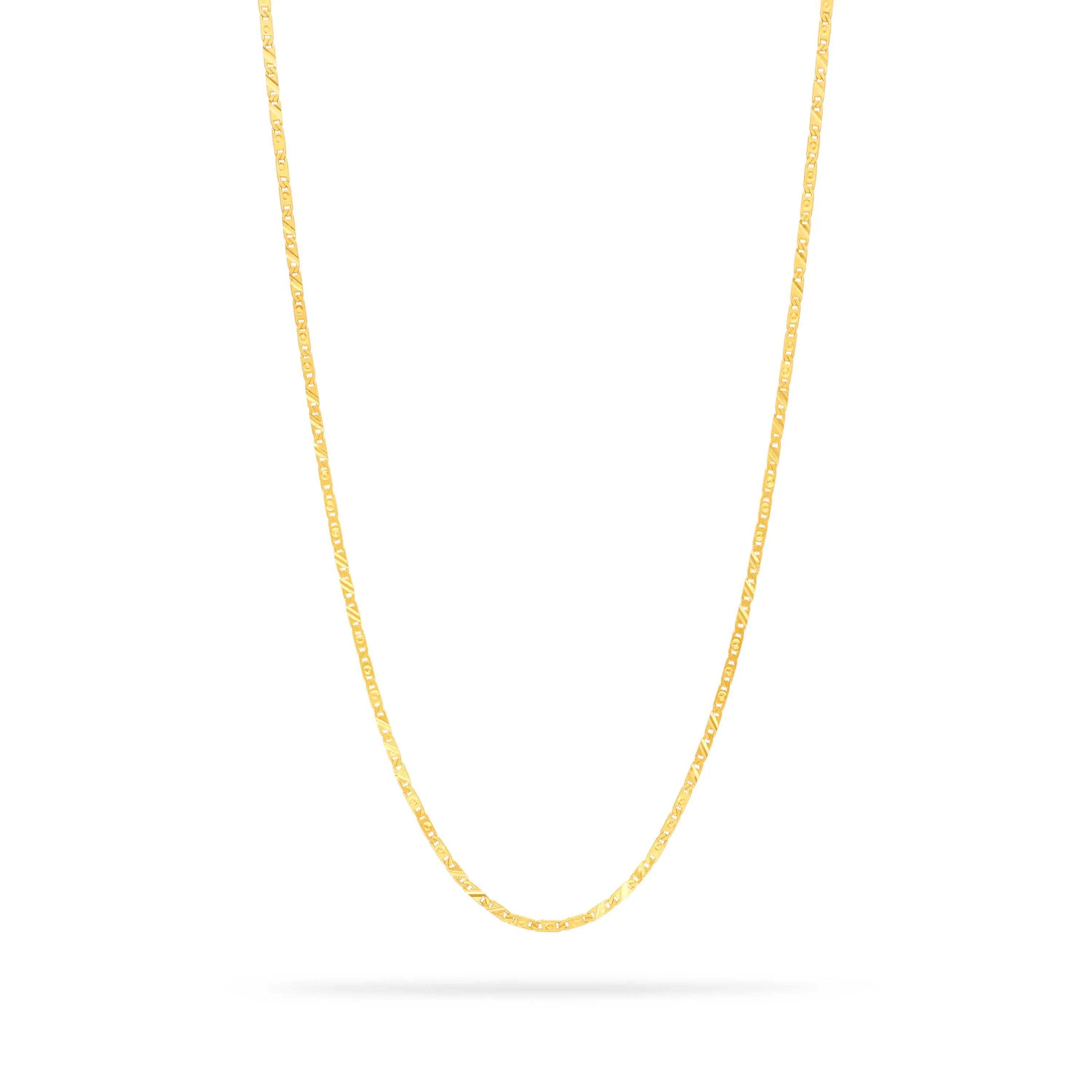 Classic Nawabi Pattern 22KT Gold Casual Wear Chain