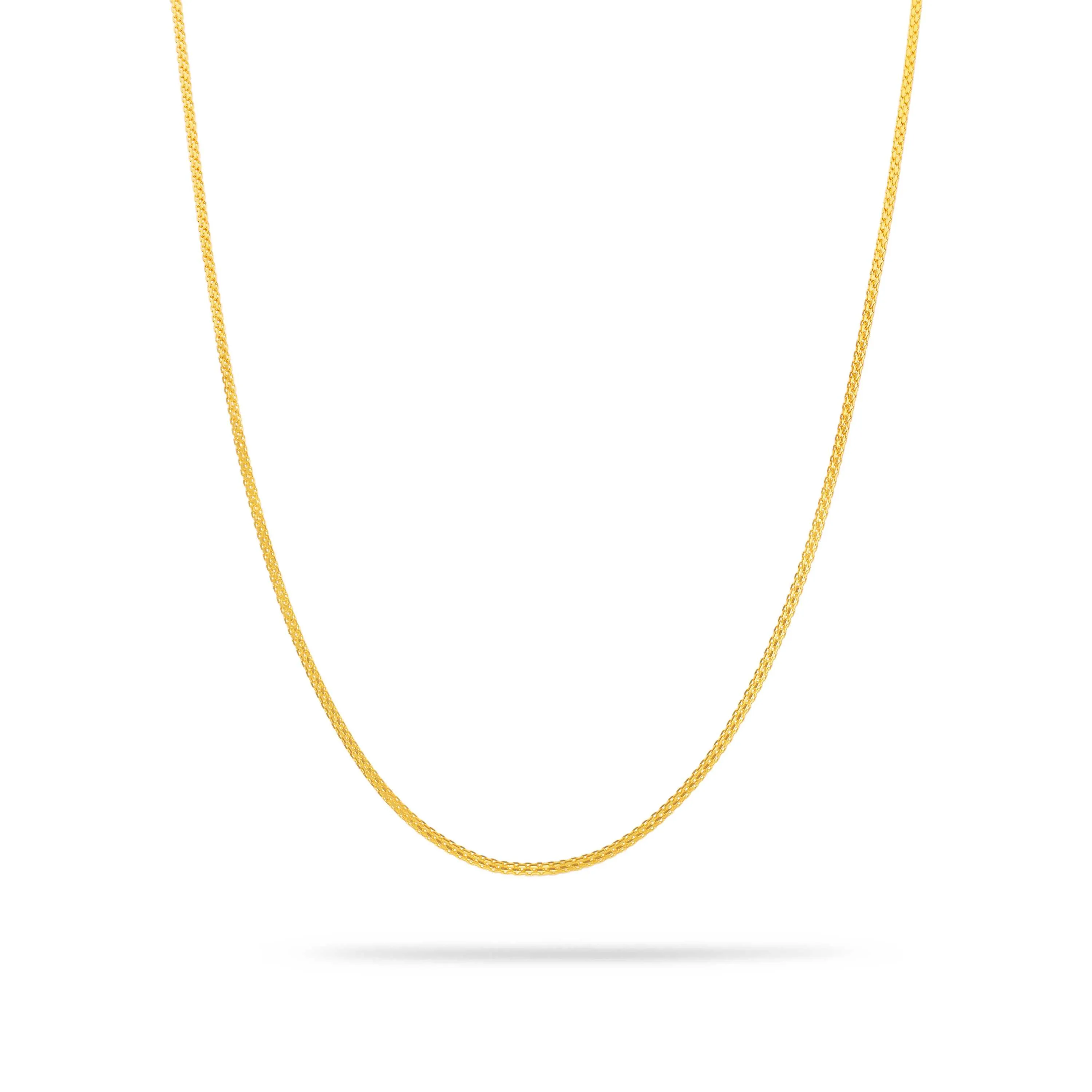 Finely Detailed And Crafted 22KT Gold Casual Wear Chain
