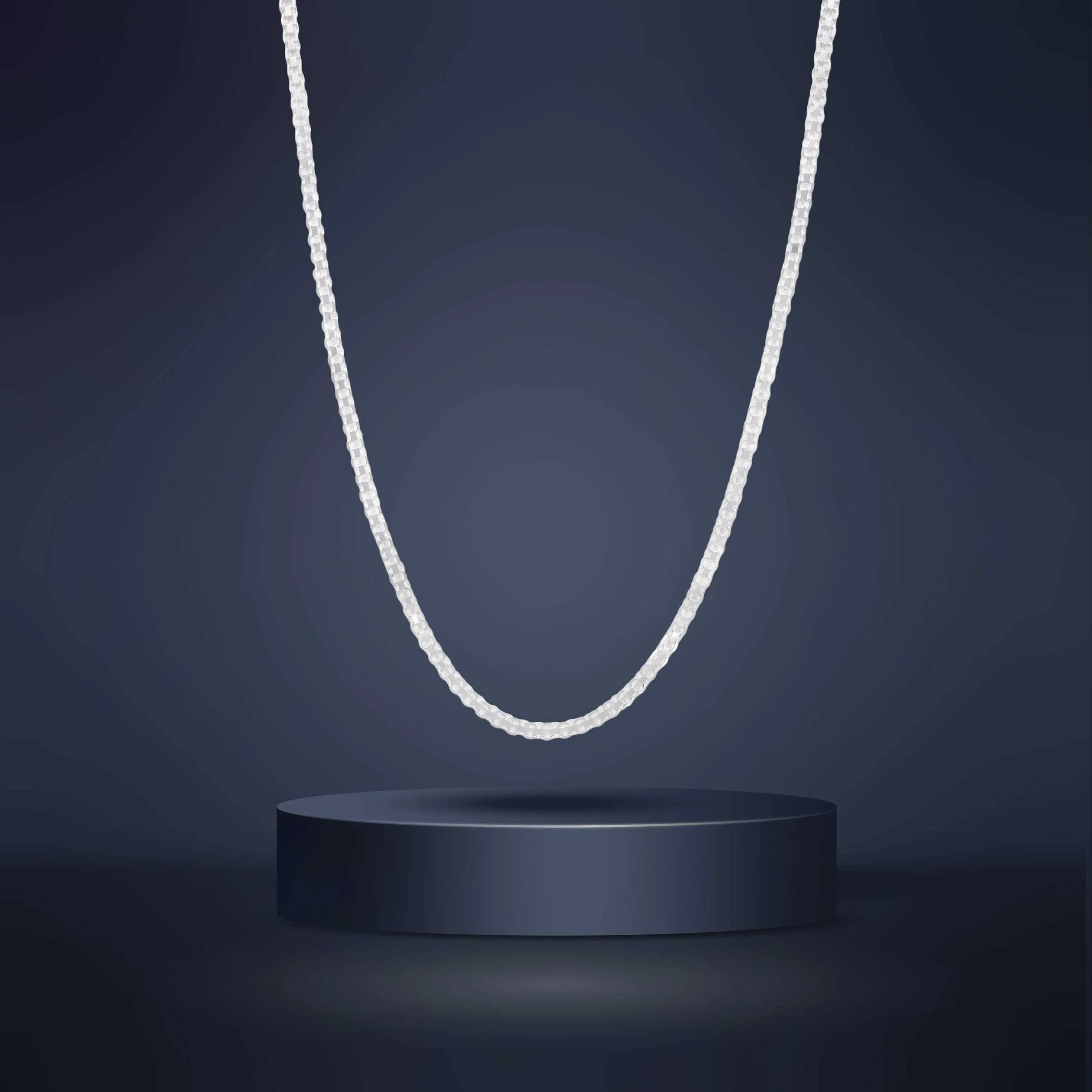 Traditionally Crafted And Detailed Silver Casual Wear Chain