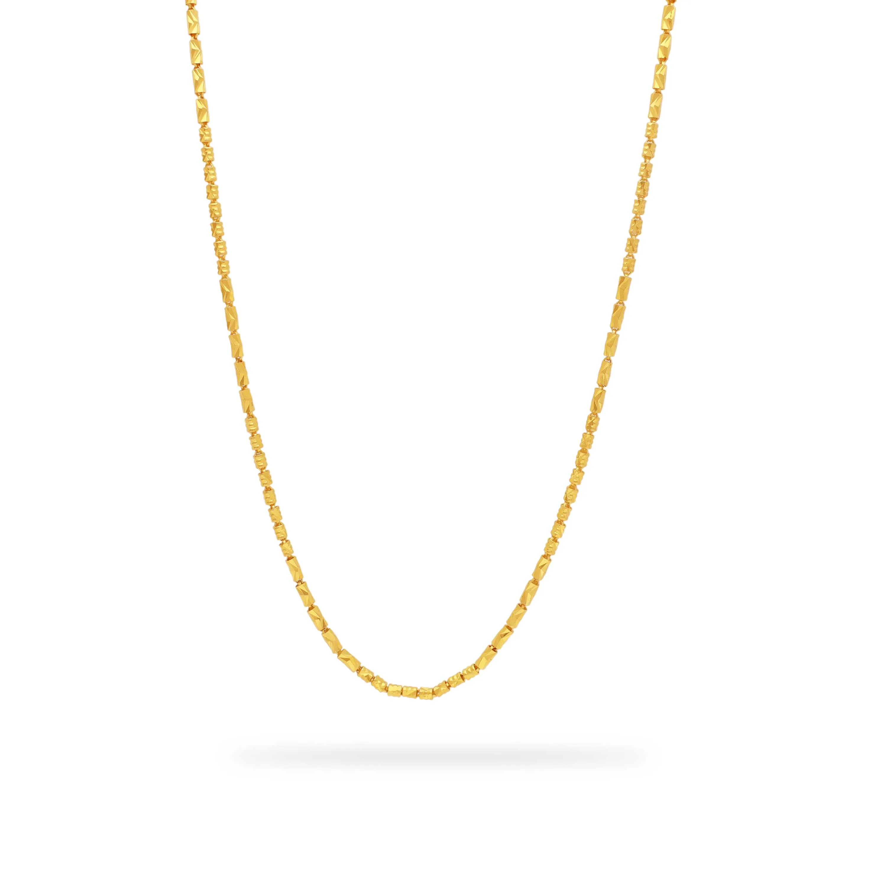 Classic Finely Detailed And Crafted 22KT Gold Casual Wear Chain