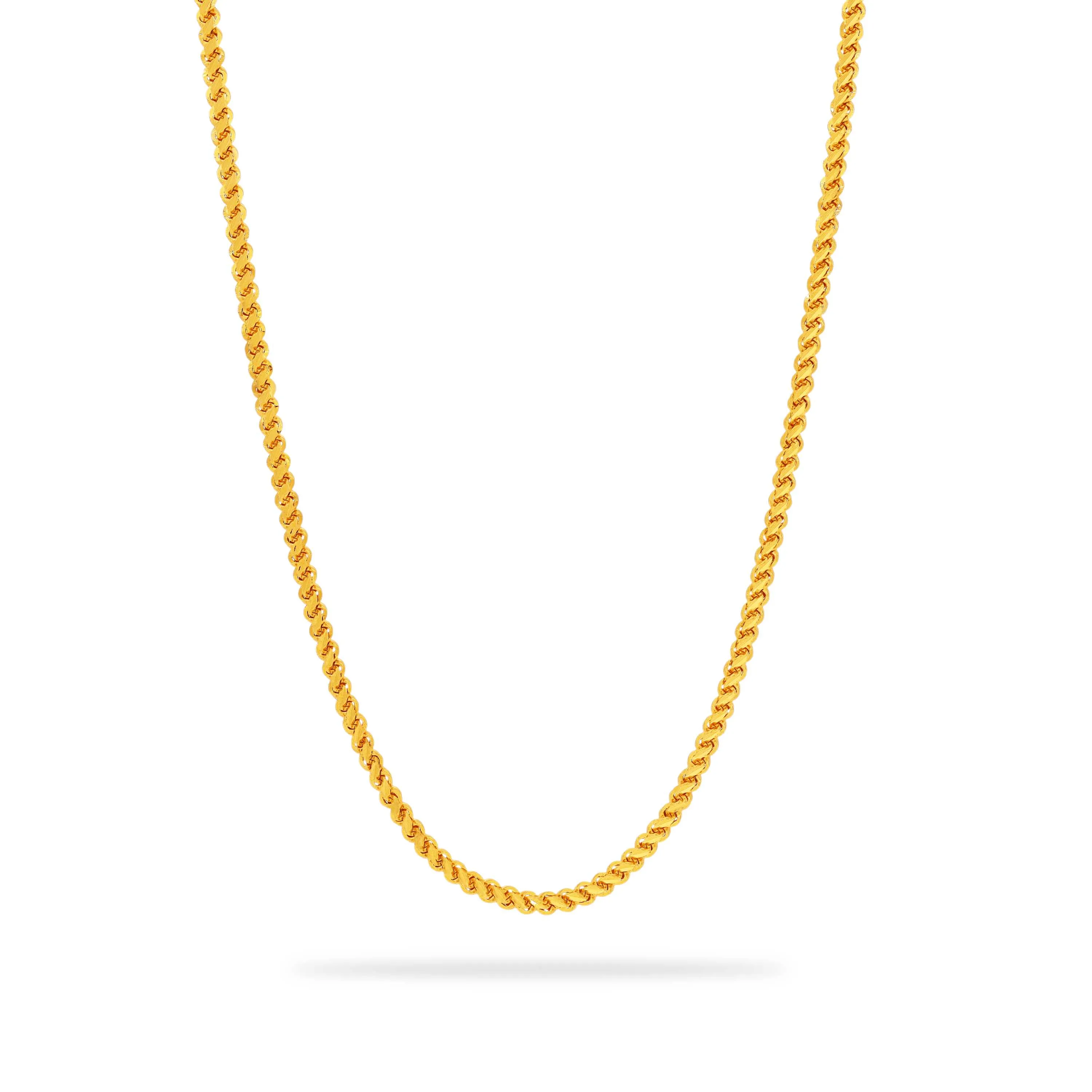 Classic Finely Detailed And Crafted 22KT Gold Chain