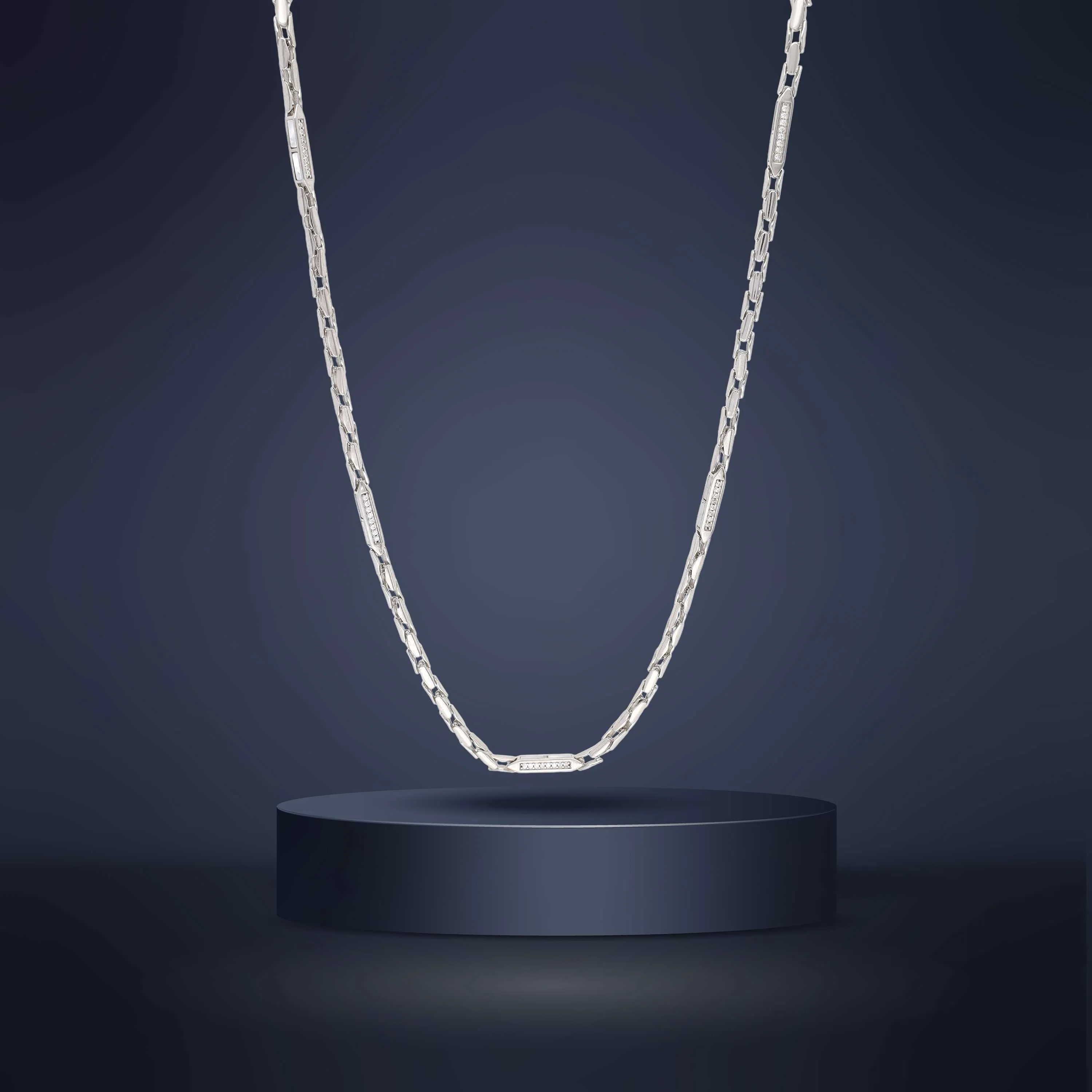 Elegant Silver Chain For Men