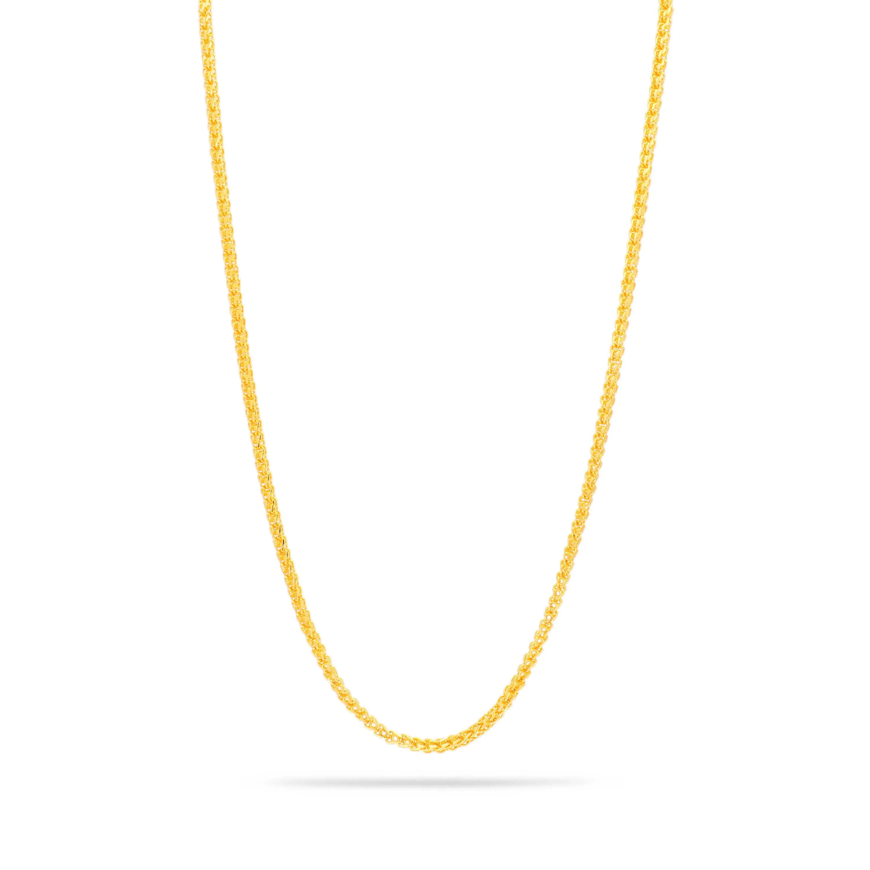 Classic Finely Detailed And Crafted 22KT Gold Casual Wear Chain