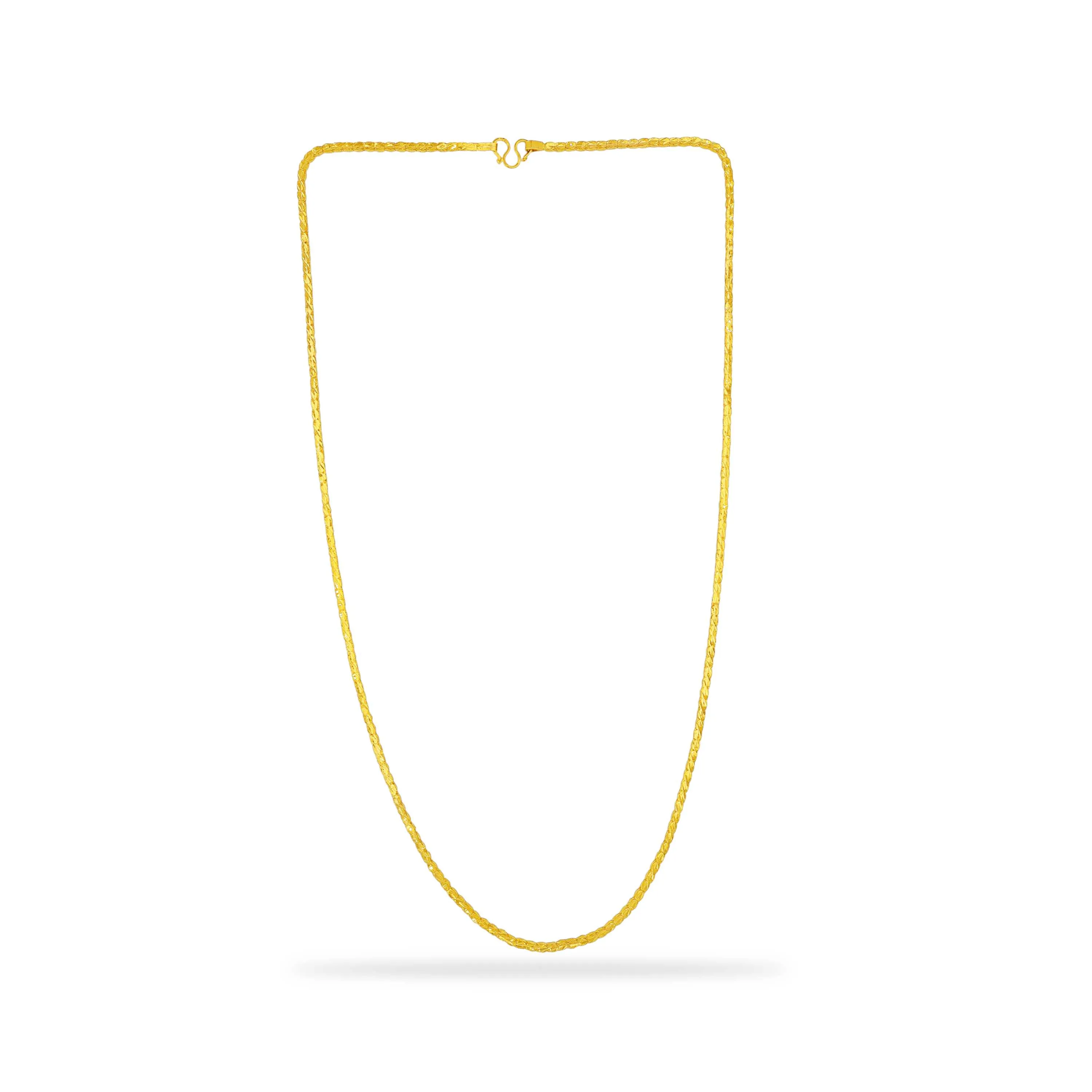 Classic Finely Detailed And Crafted 22KT Gold Chain